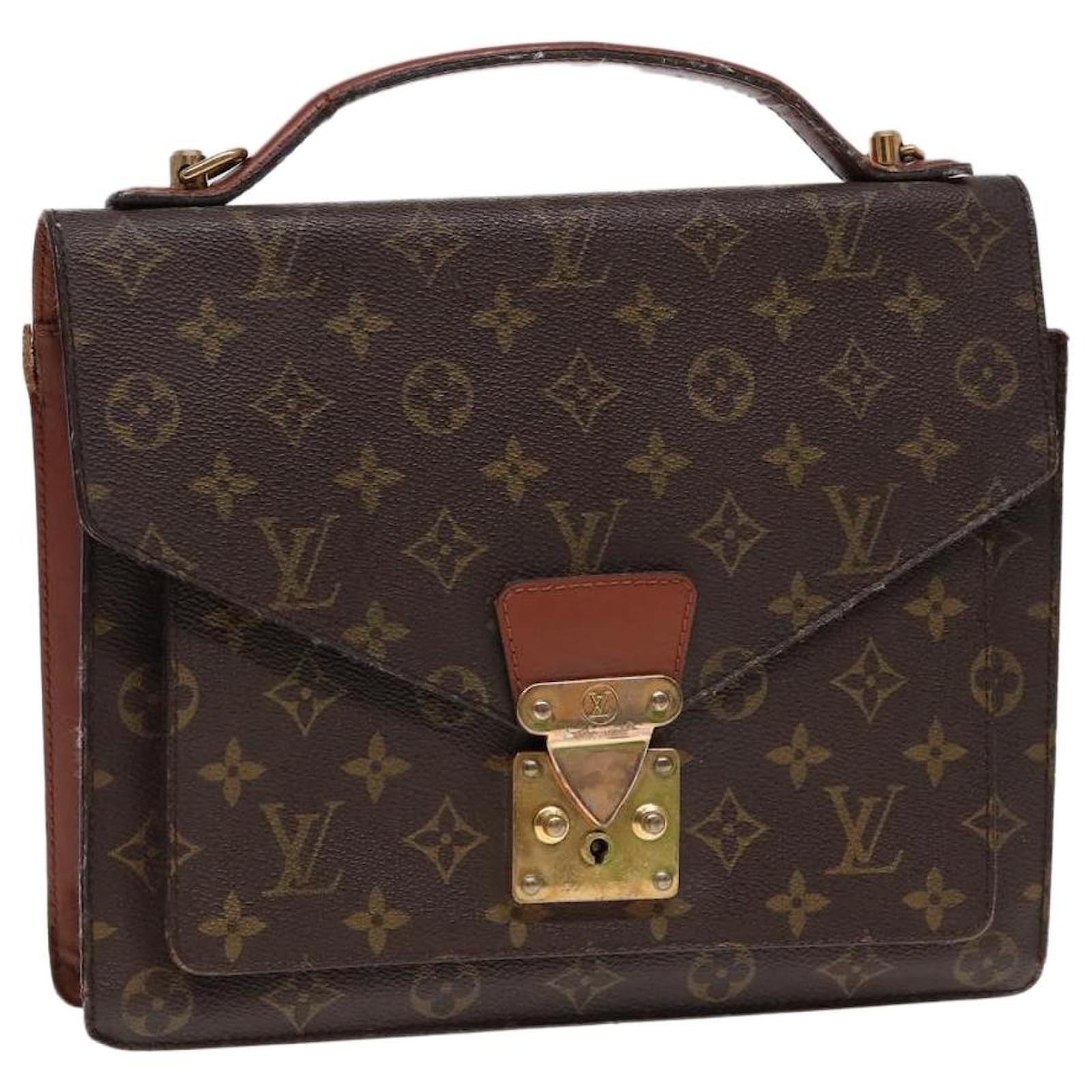 LOUIS VUITTON Monogram Monceau 28 Hand Bag 2way M51185 LV Auth 86352 ...
