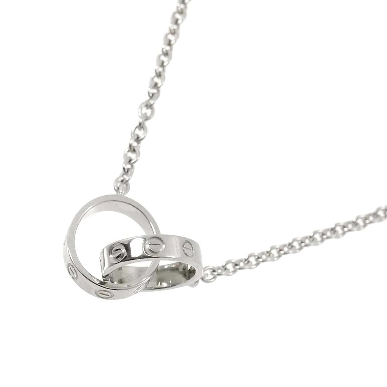 Cartier Baby Love Necklace in White Gold Golden ref.1625093 - Joli Closet