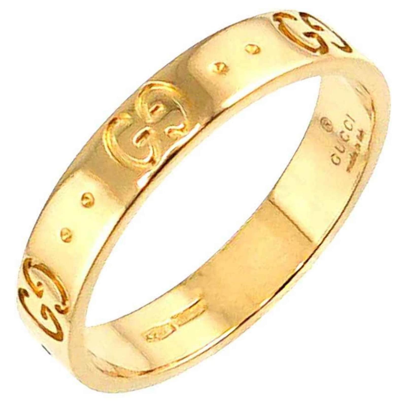 GUCCI Icon #17 Band Ring in 18K Yellow Gold ref.1625140 - Joli Closet