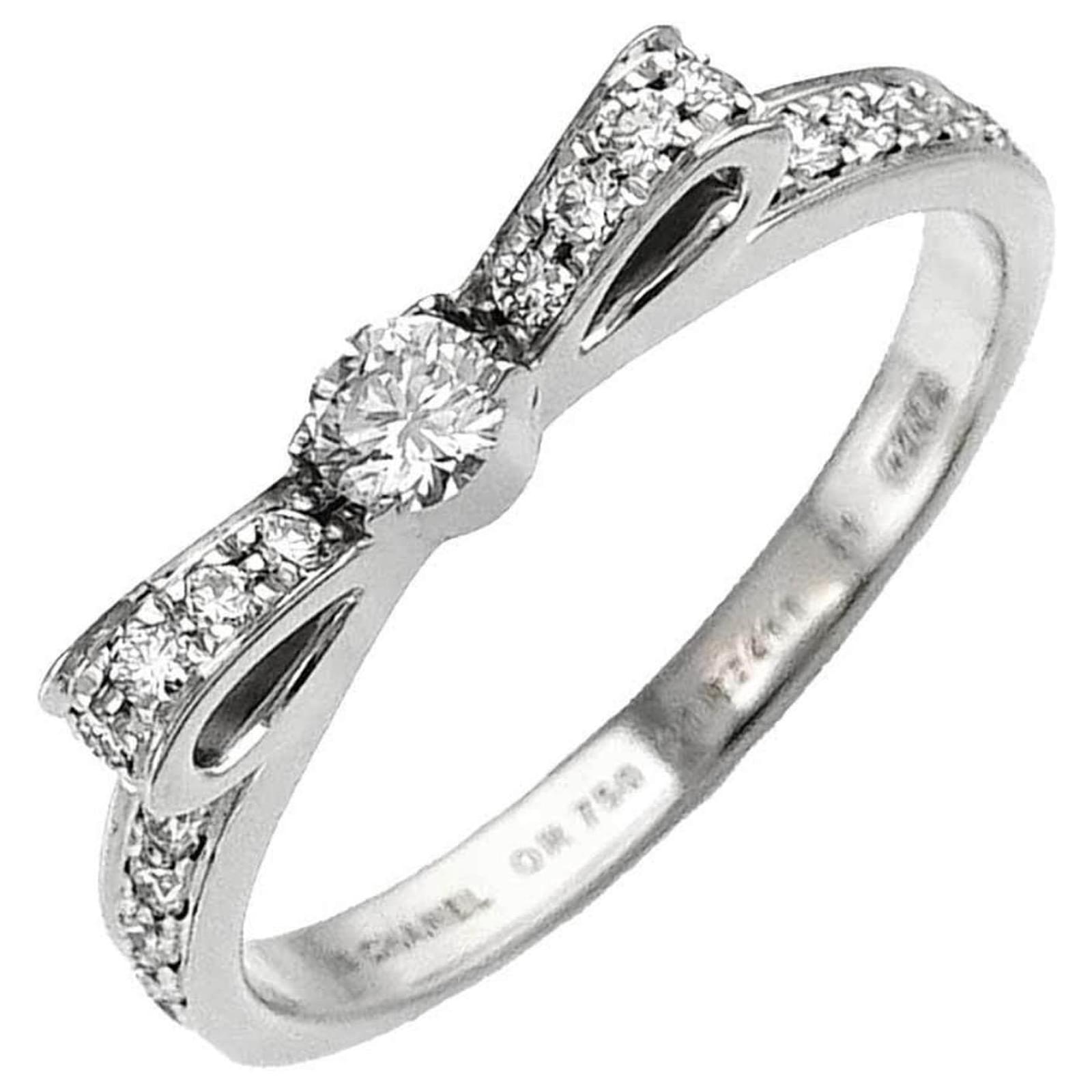 Chanel Ruban de #51 Anniversary Ring White gold ref.1625145 - Joli Closet