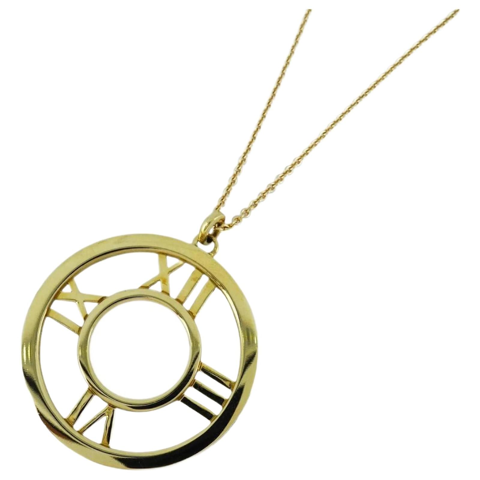Tiffany & Co Tiffany Atlas Circle Necklace in 18K Yellow Gold ref ...