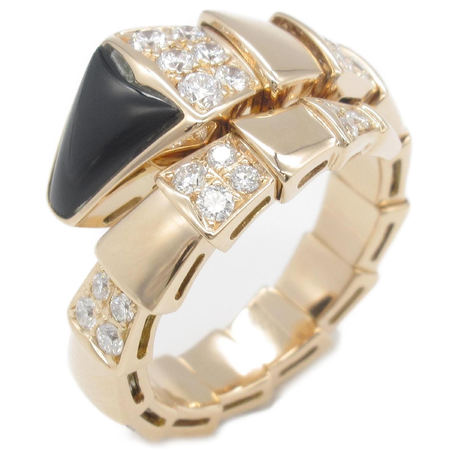 Bulgari Bvlgari Serpenti Viper Ring Black ref.1626364 - Joli Closet