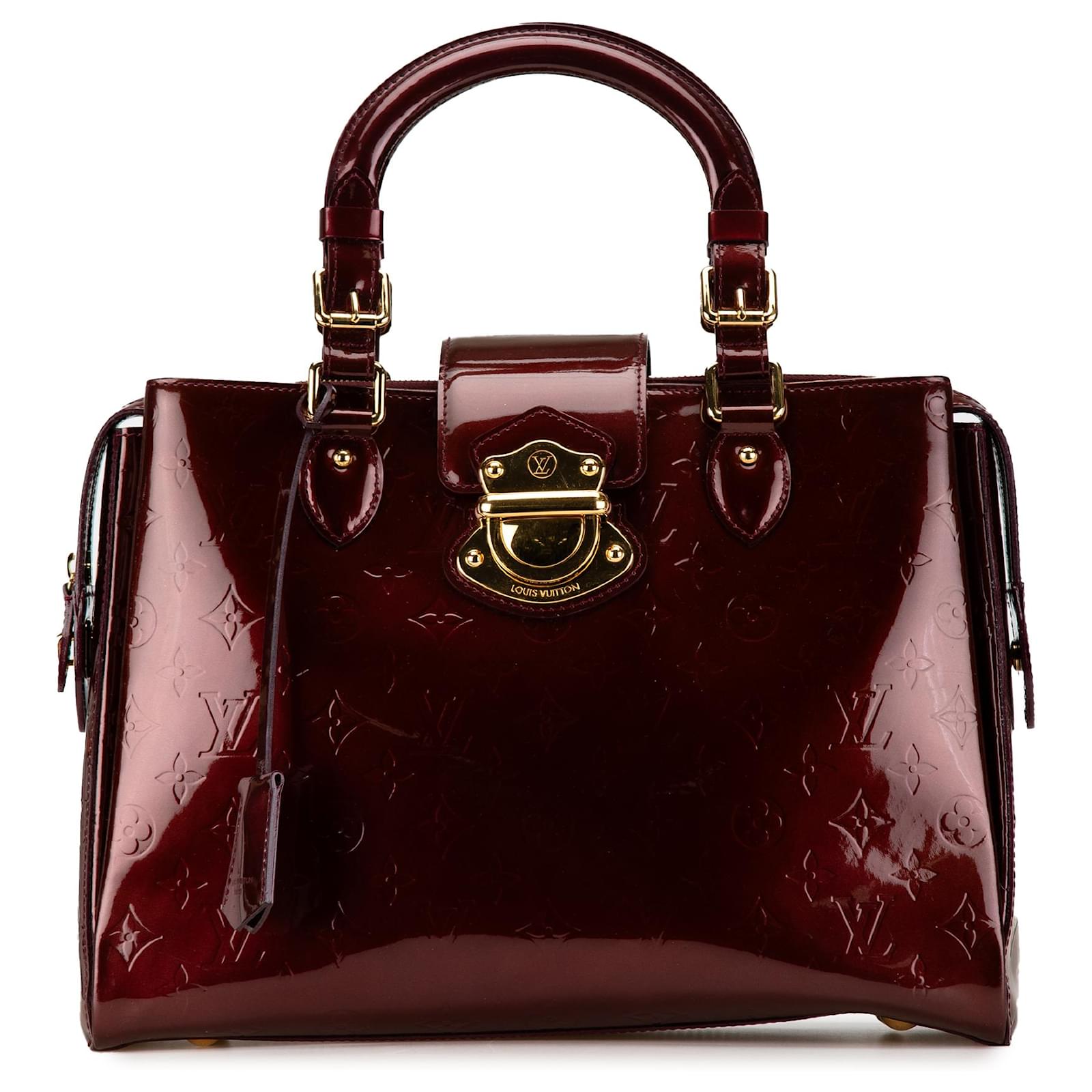 Louis Vuitton Red Monogram Vernis Melrose Avenue Dark red Leather ...