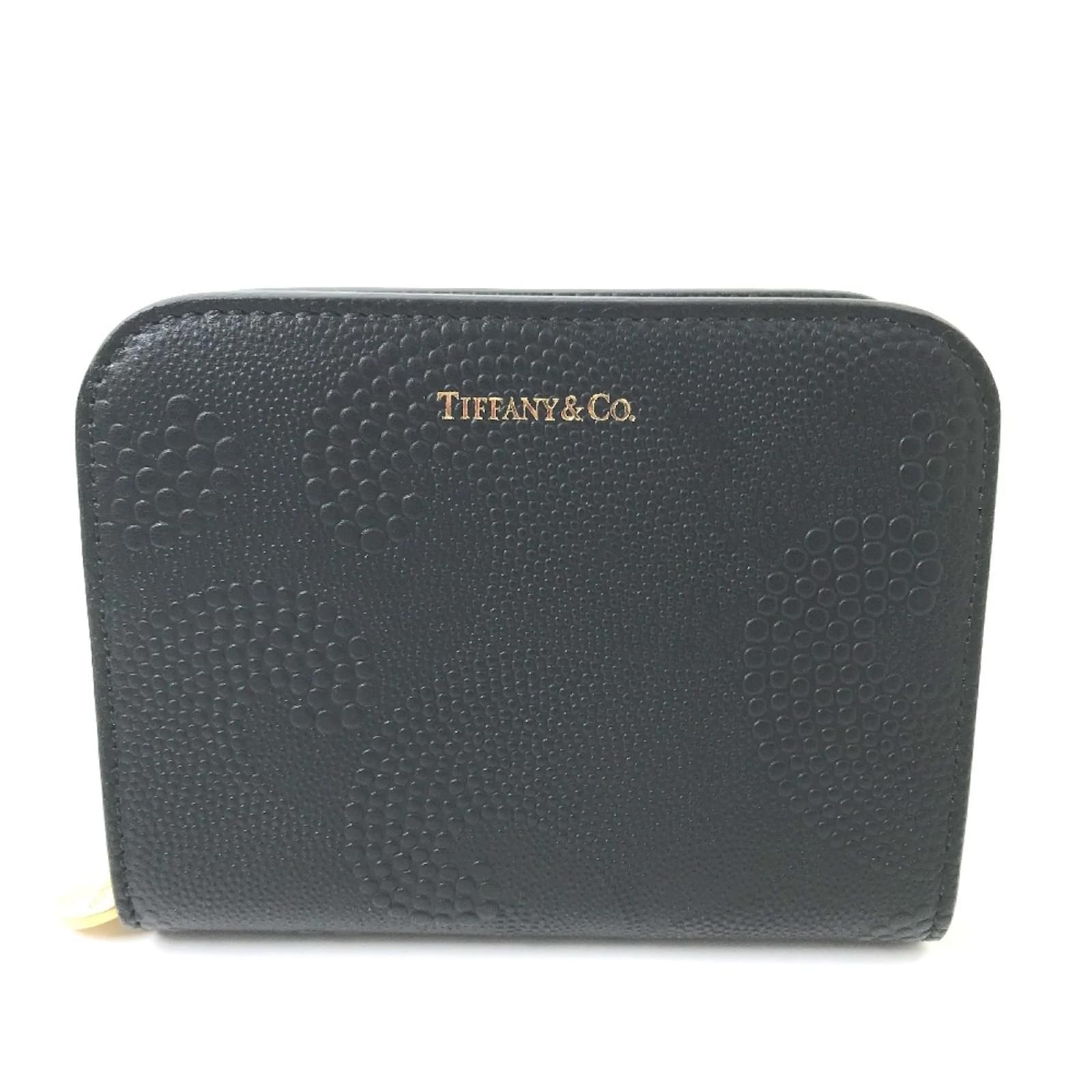 Tiffany & Co. Black Leather Coin Purse ref.1628891 - Joli Closet