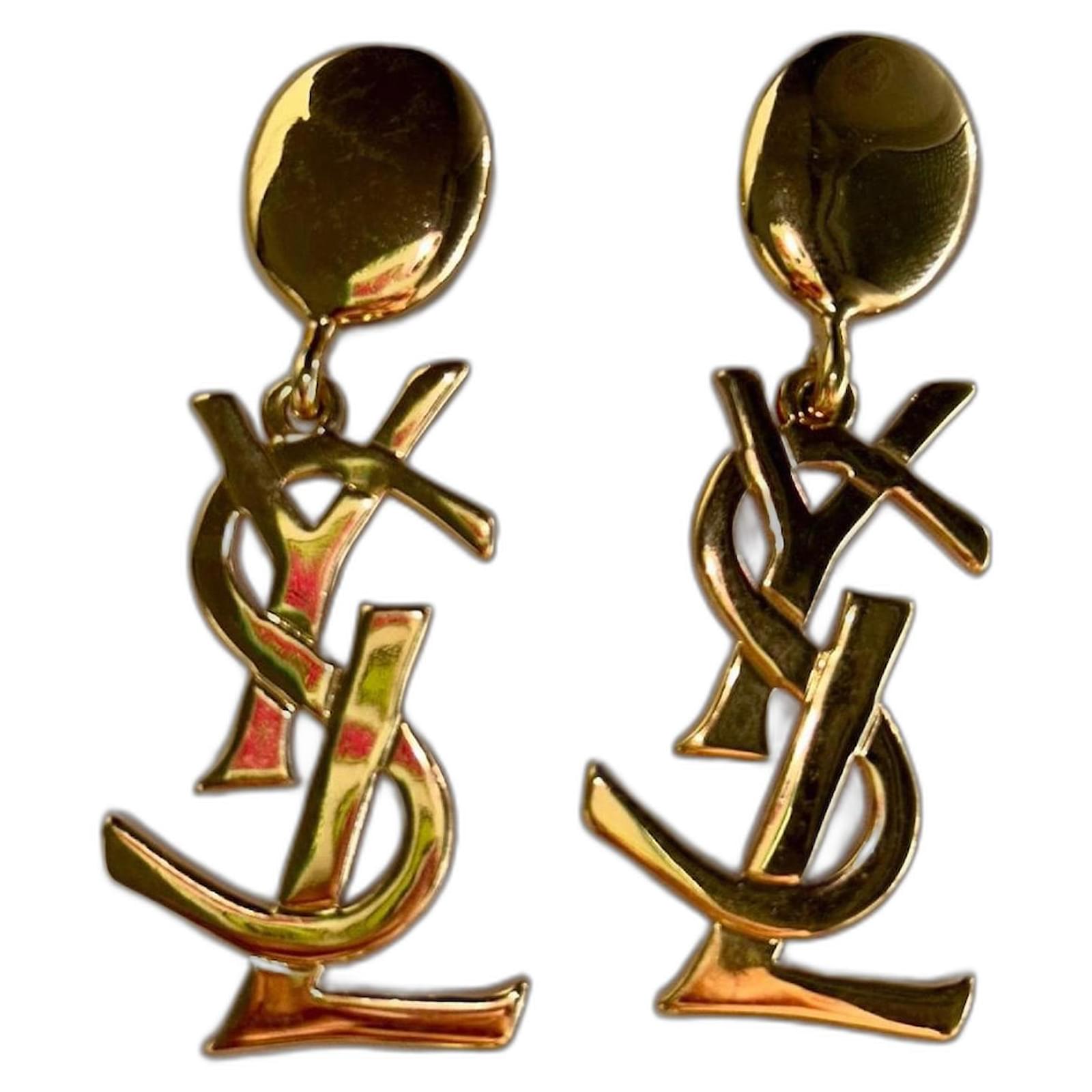 Yves Saint Laurent BO Clips Logo YSL rare and iconic model Gold ...