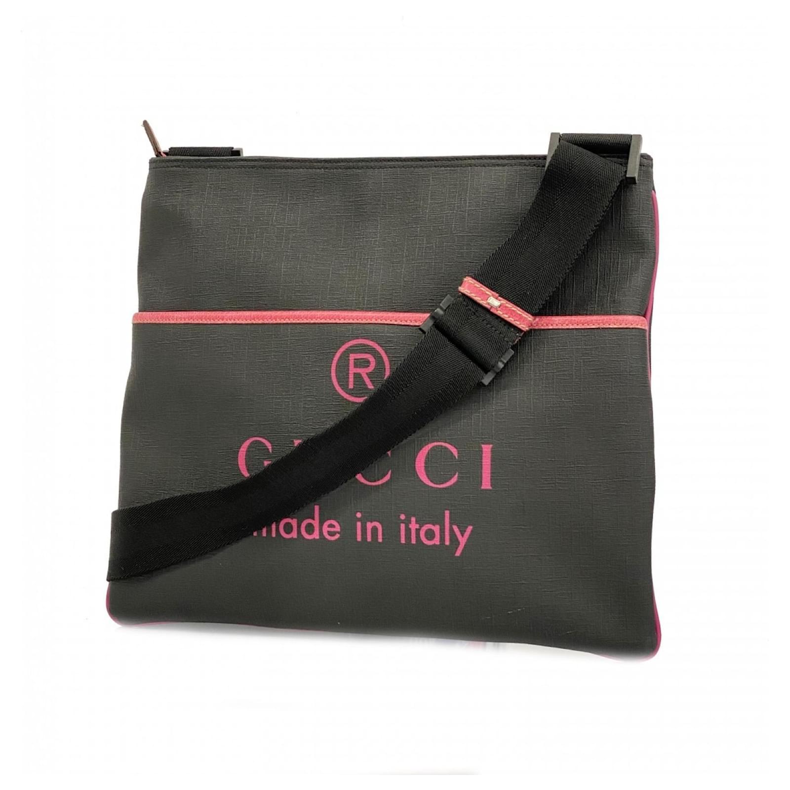 Gucci Shoulder Bag 162904 Black Pink Plastic ref.1631517 - Joli Closet
