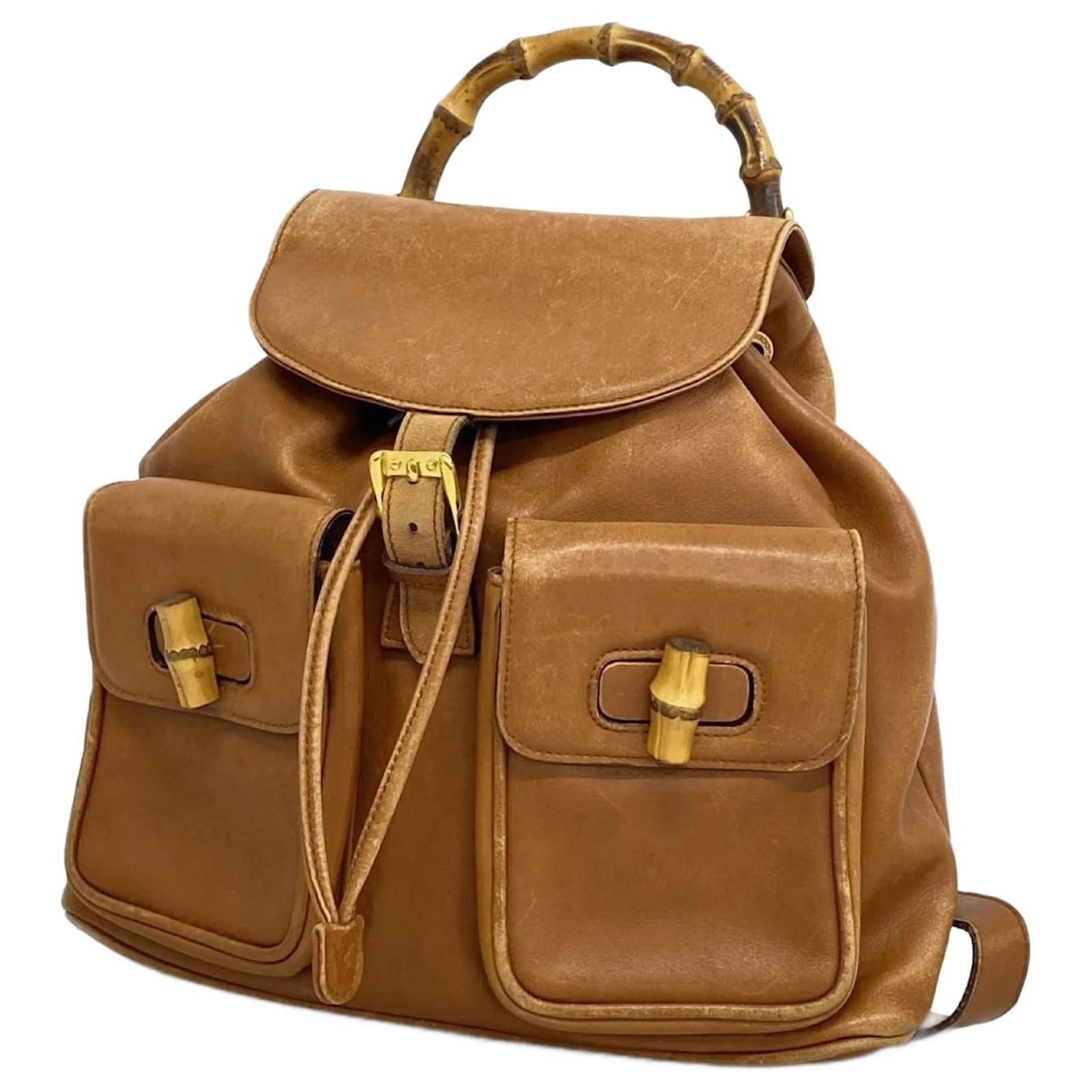 Gucci Leather Backpack in Camel ref.1631522 - Joli Closet