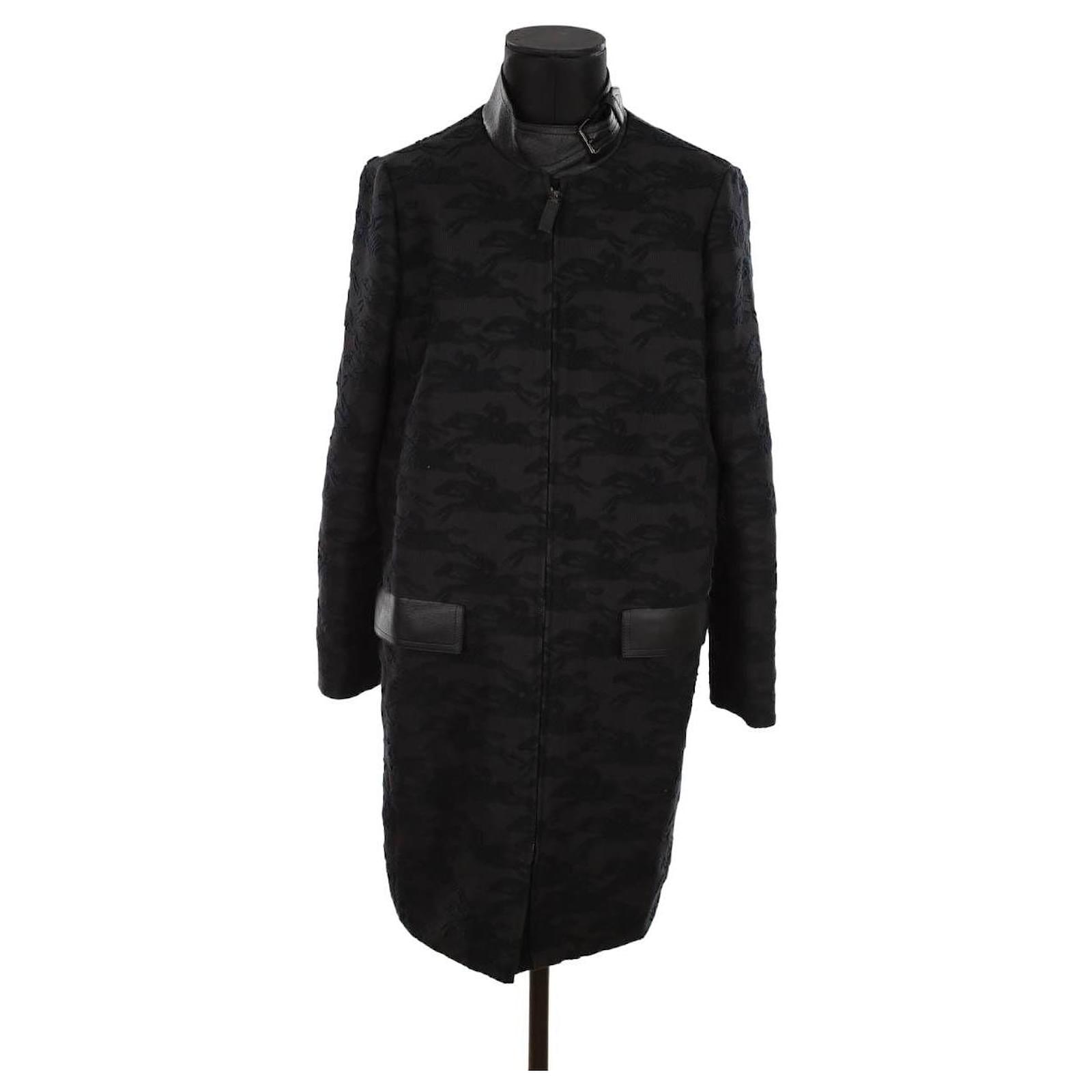 Longchamp Cotton coat Black ref.1632678 - Joli Closet