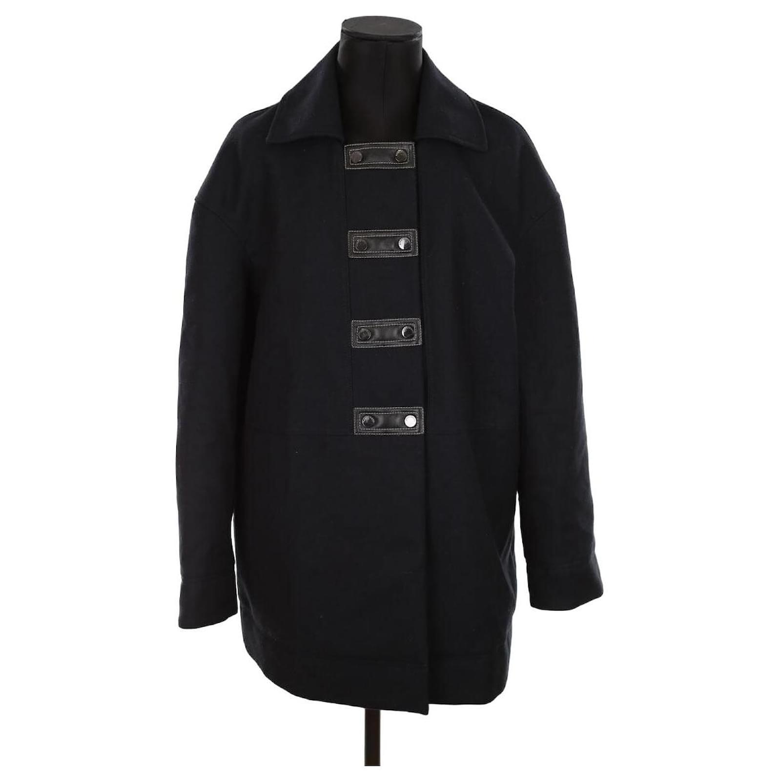 Longchamp Black coat Polyester ref.1632679 - Joli Closet