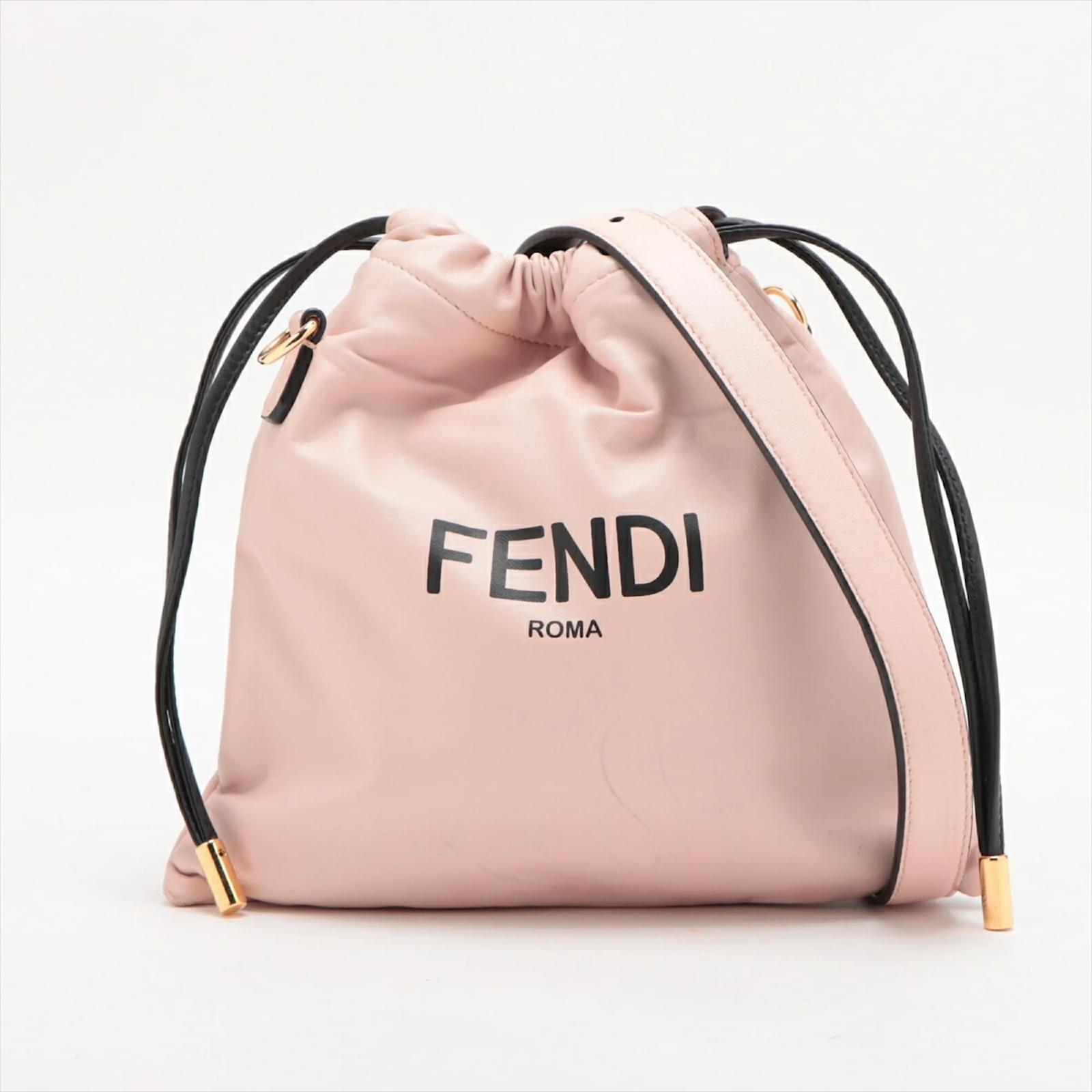 Fendi ROMA Leather Shoulder Bag Pink ref.1632719 - Joli Closet