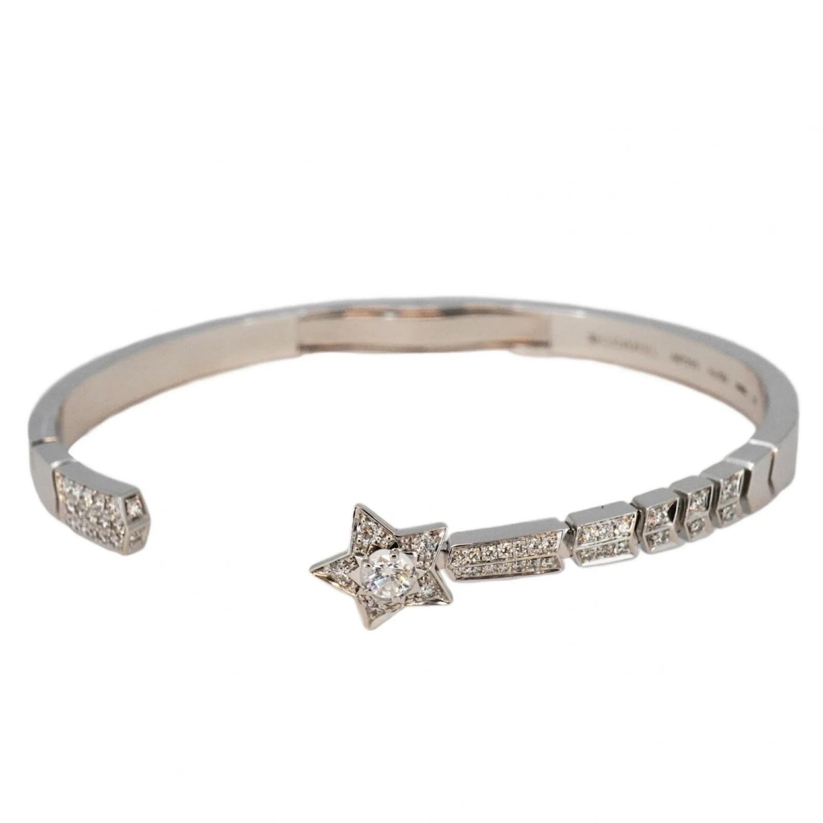 Chanel Comet Star Diamond Charm Bracelet White gold ref.1632851 - Joli ...