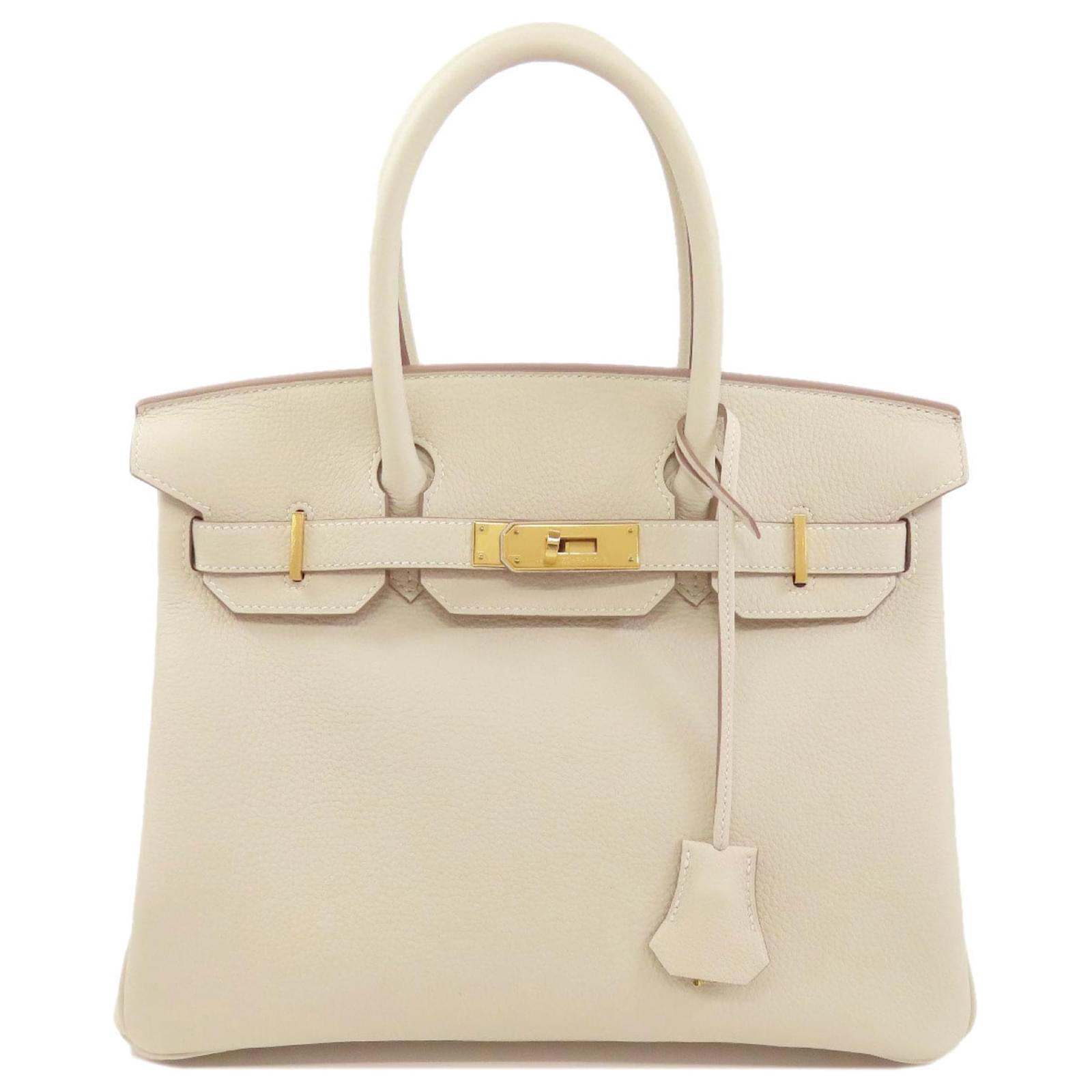 Hermès Hermes Birkin 30 Handbag Cream ref.1633258 - Joli Closet