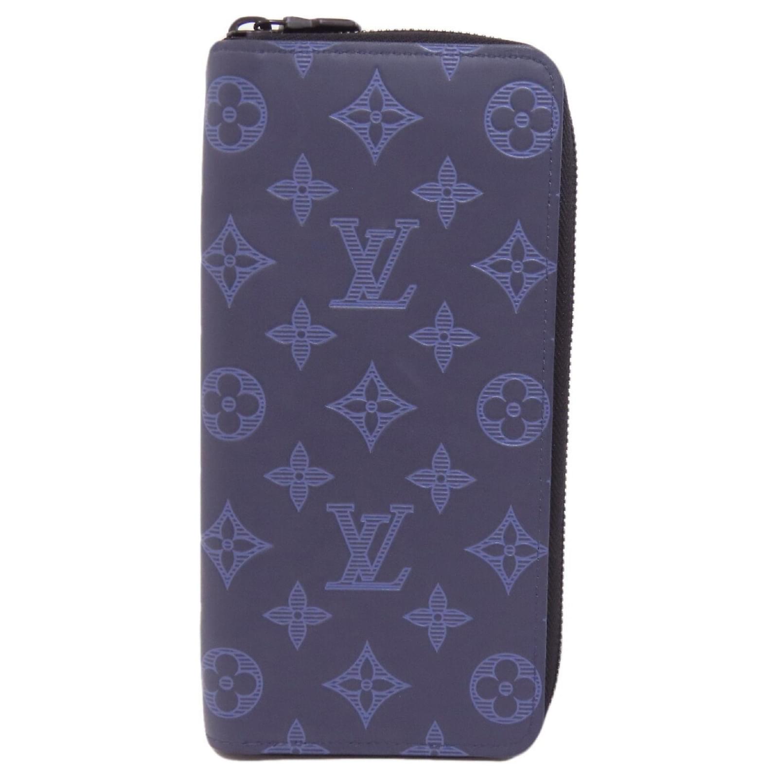 Louis Vuitton Monogram Shadow Long Wallet Blue Cloth ref.1634040 - Joli ...