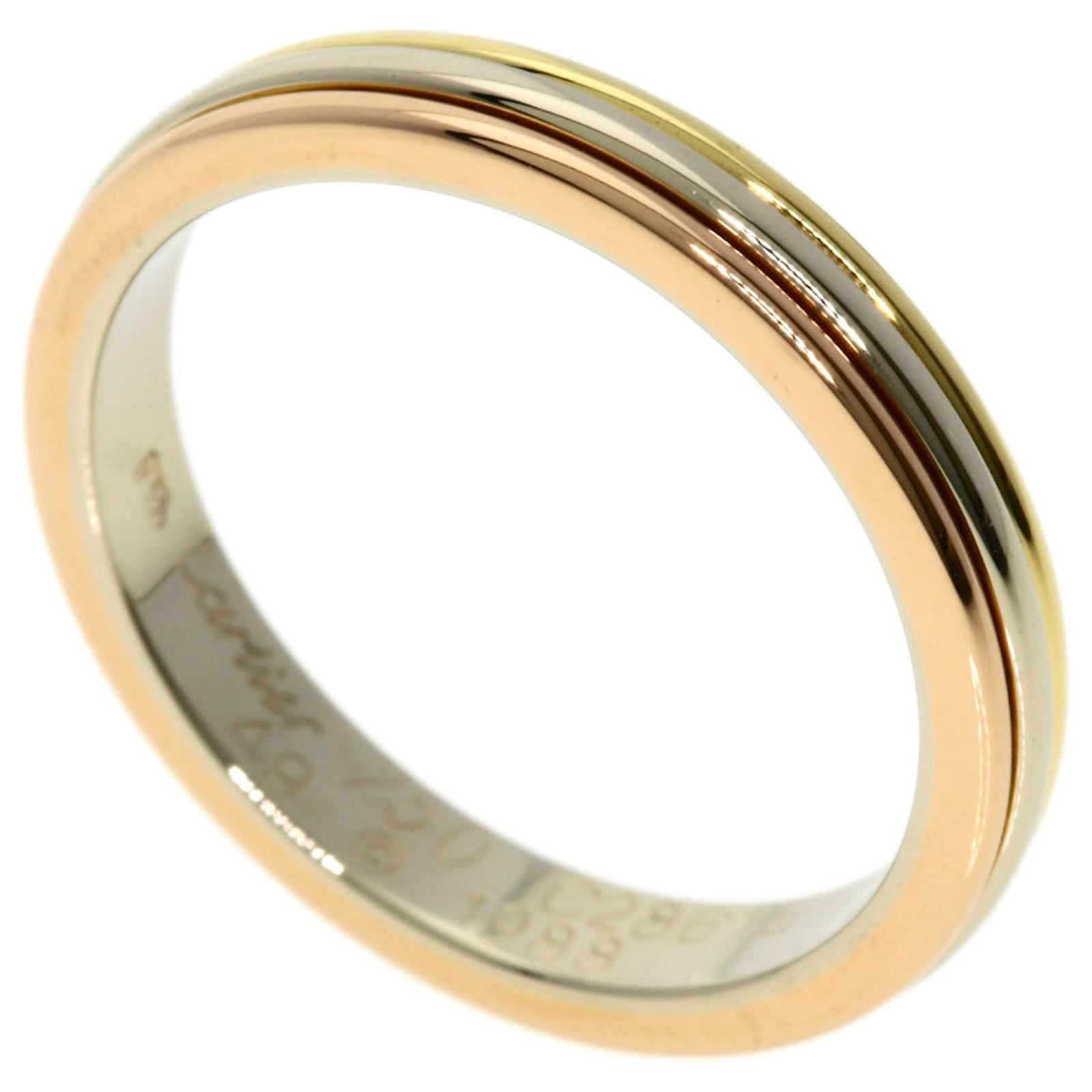 Cartier Three Color Band Ring White gold Yellow gold Pink gold ref ...