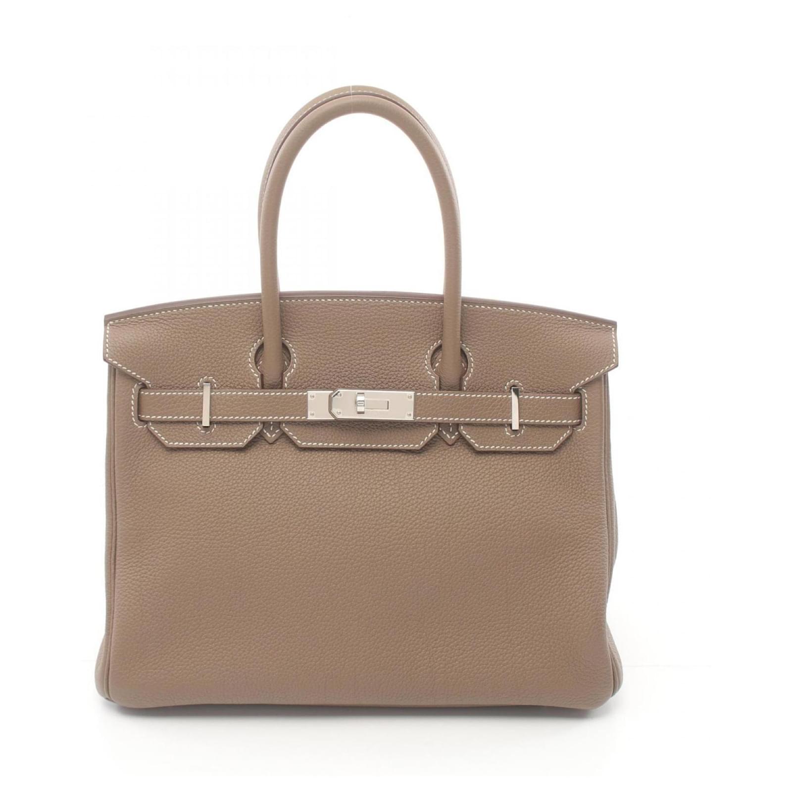 Hermès Hermes Birkin 30 Etoupe Handbag Brown Taupe Leather ref.1634455 - Joli Closet