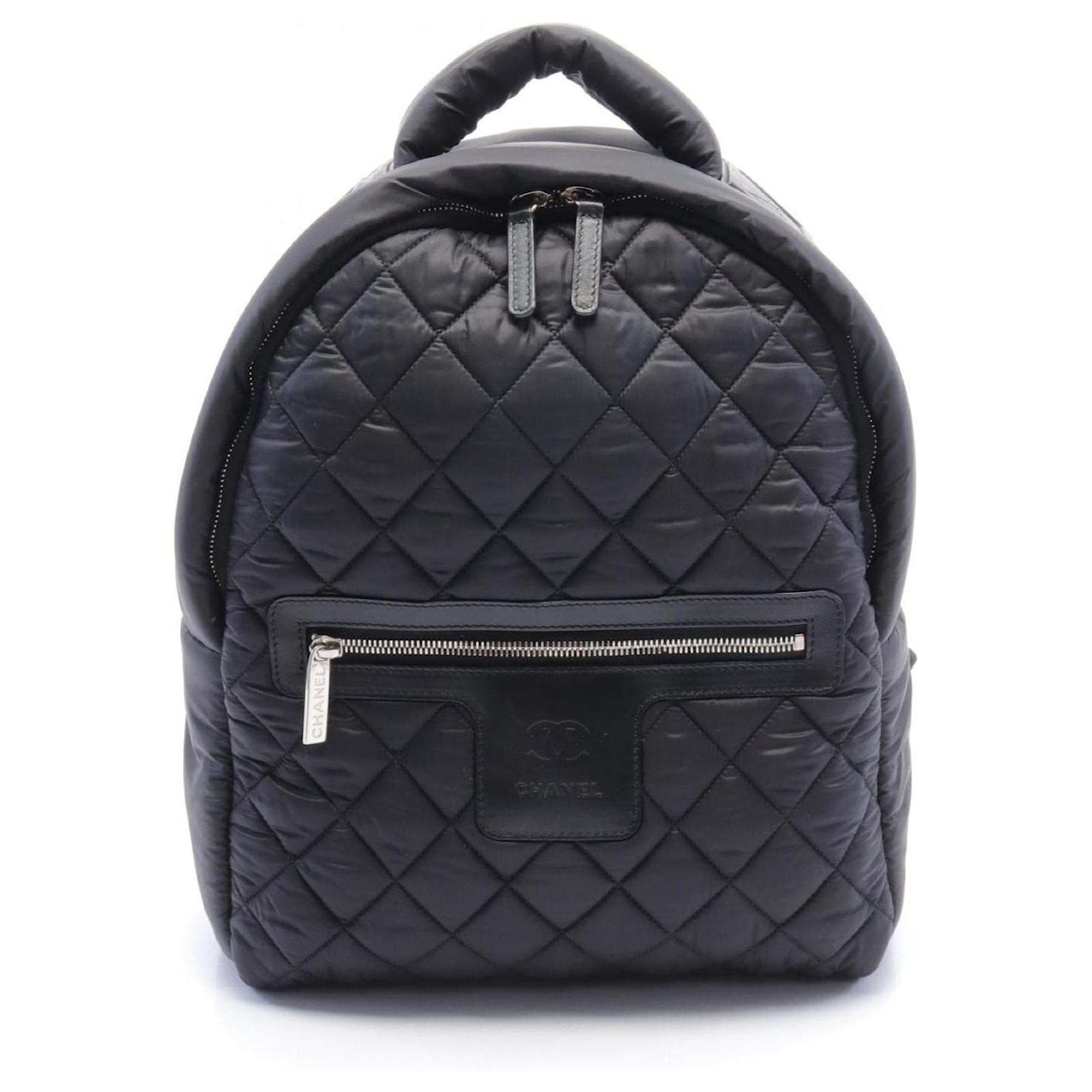 Chanel Coco Cocoon Backpack Black Leather Nylon ref.1634921 - Joli Closet