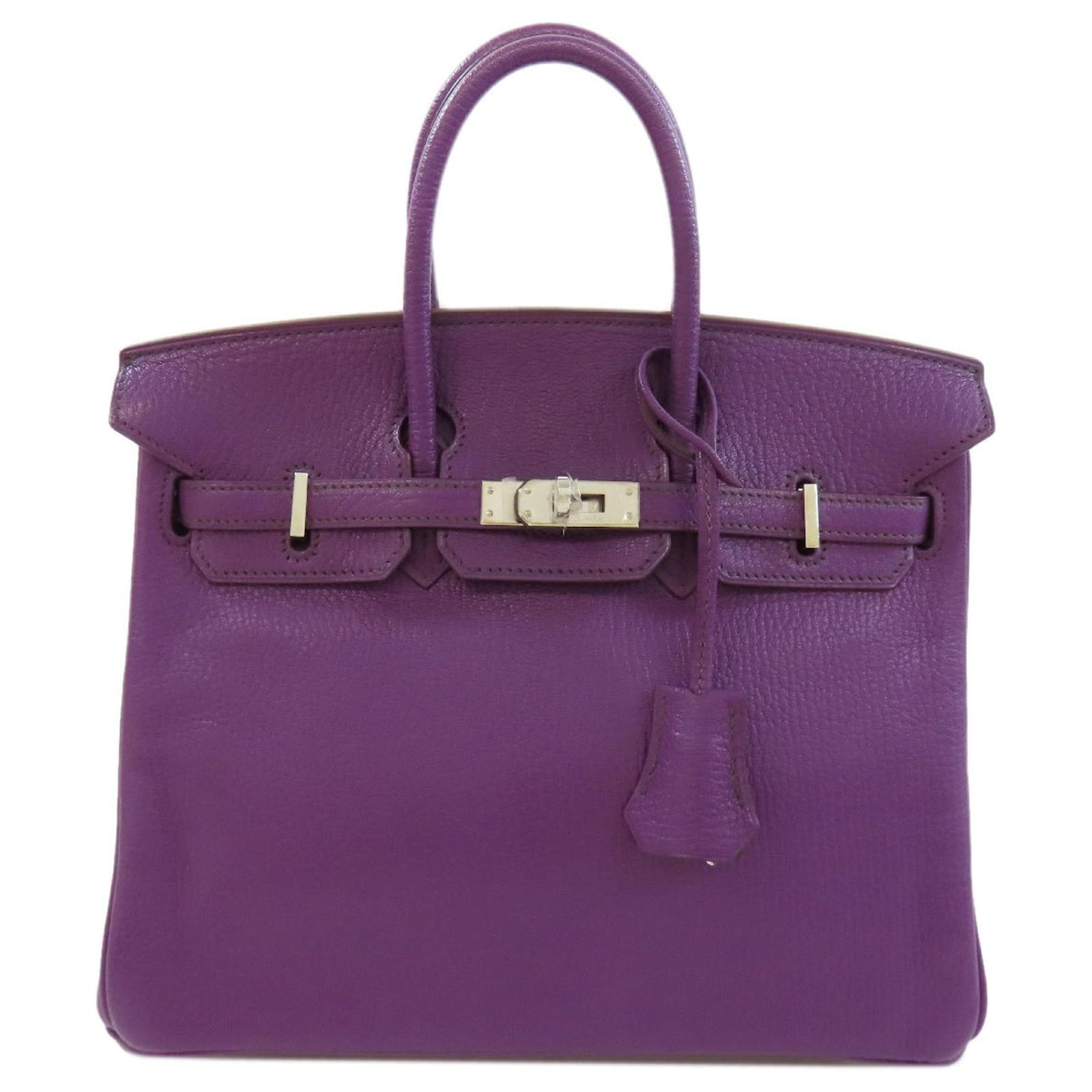 Hermès Birkin 25 Purple Leather ref.JC1635491 (Sold) - Joli Closet
