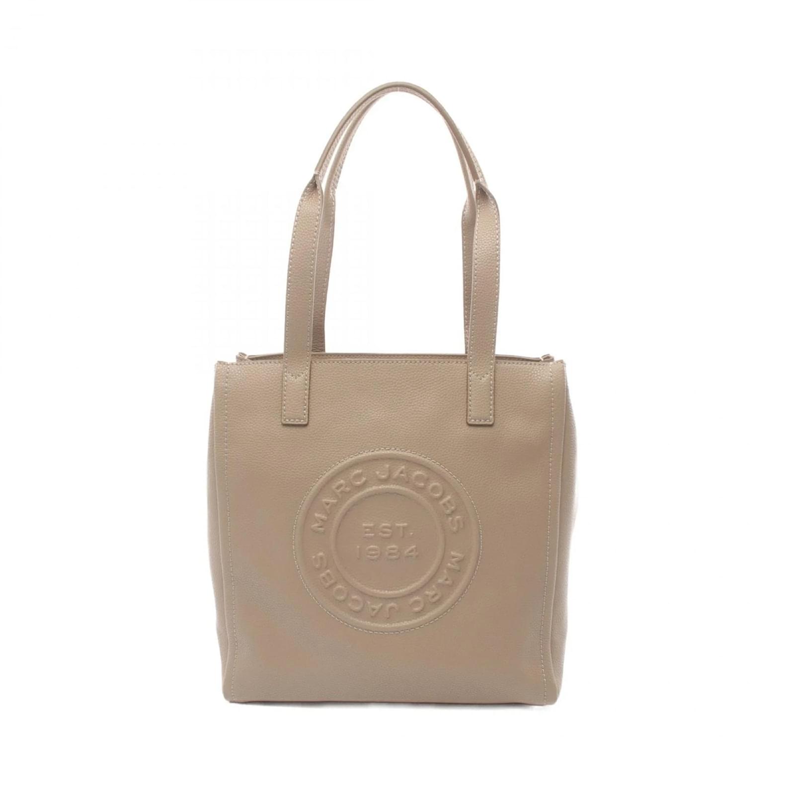 Marc Jacobs Signet Work Tote Bag Beige Leather ref.1635938 - Joli Closet