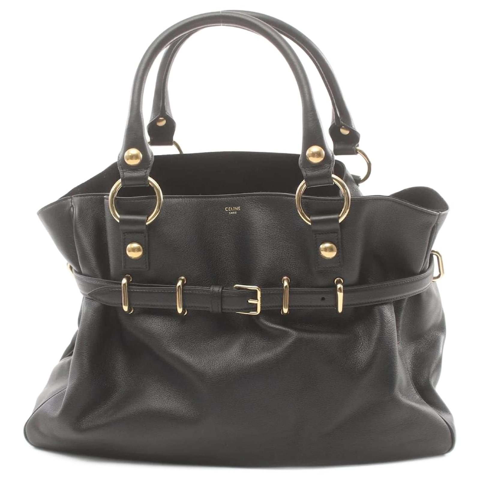 Céline Celine Anita Tote Bag in Black Leather ref.1636262 - Joli Closet