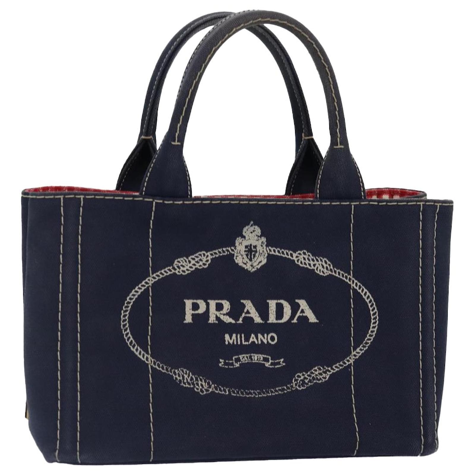 Prada Canapa Navy blue Cloth ref.1637784 - Joli Closet