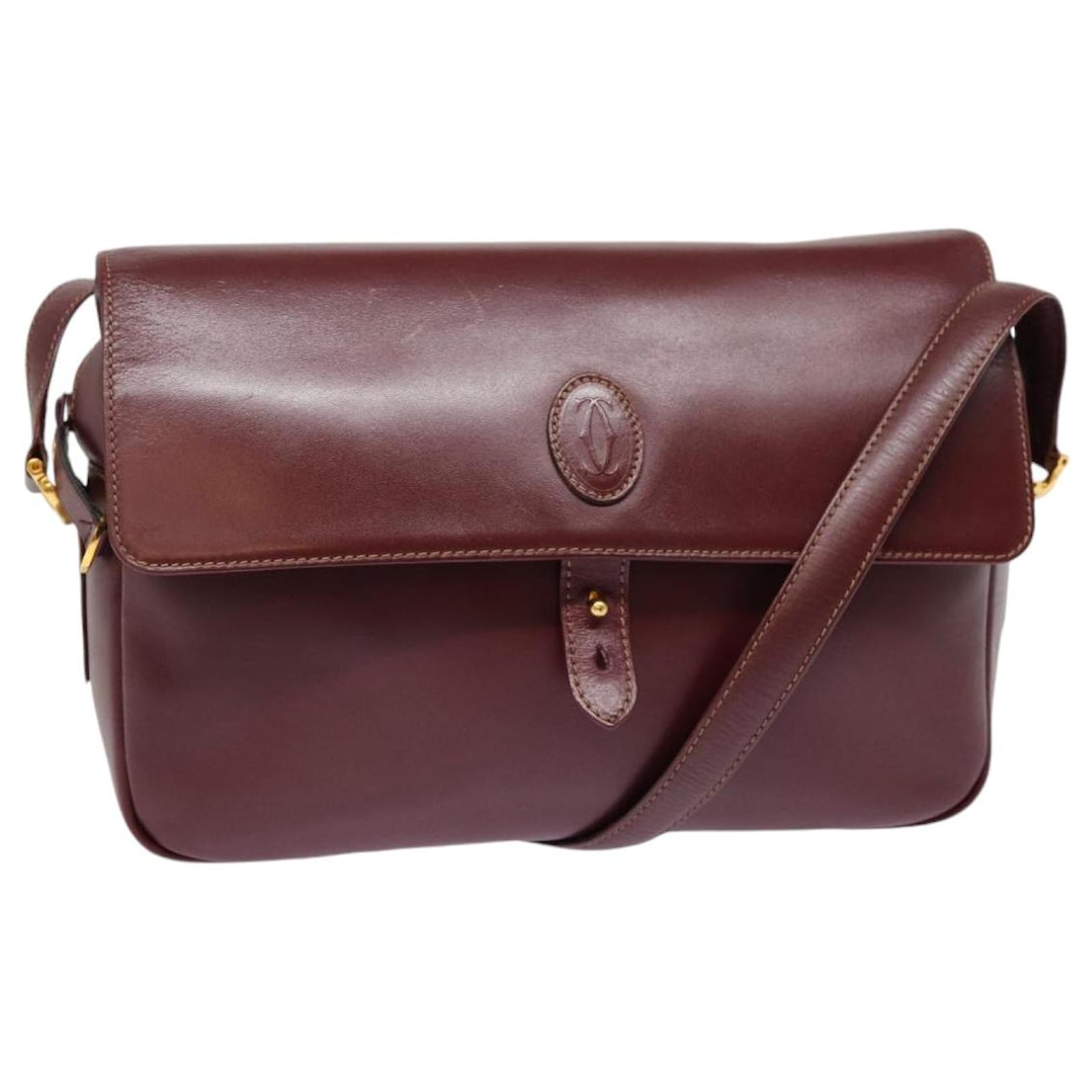 Cartier Must line Dark red Leather ref.1637933 - Joli Closet