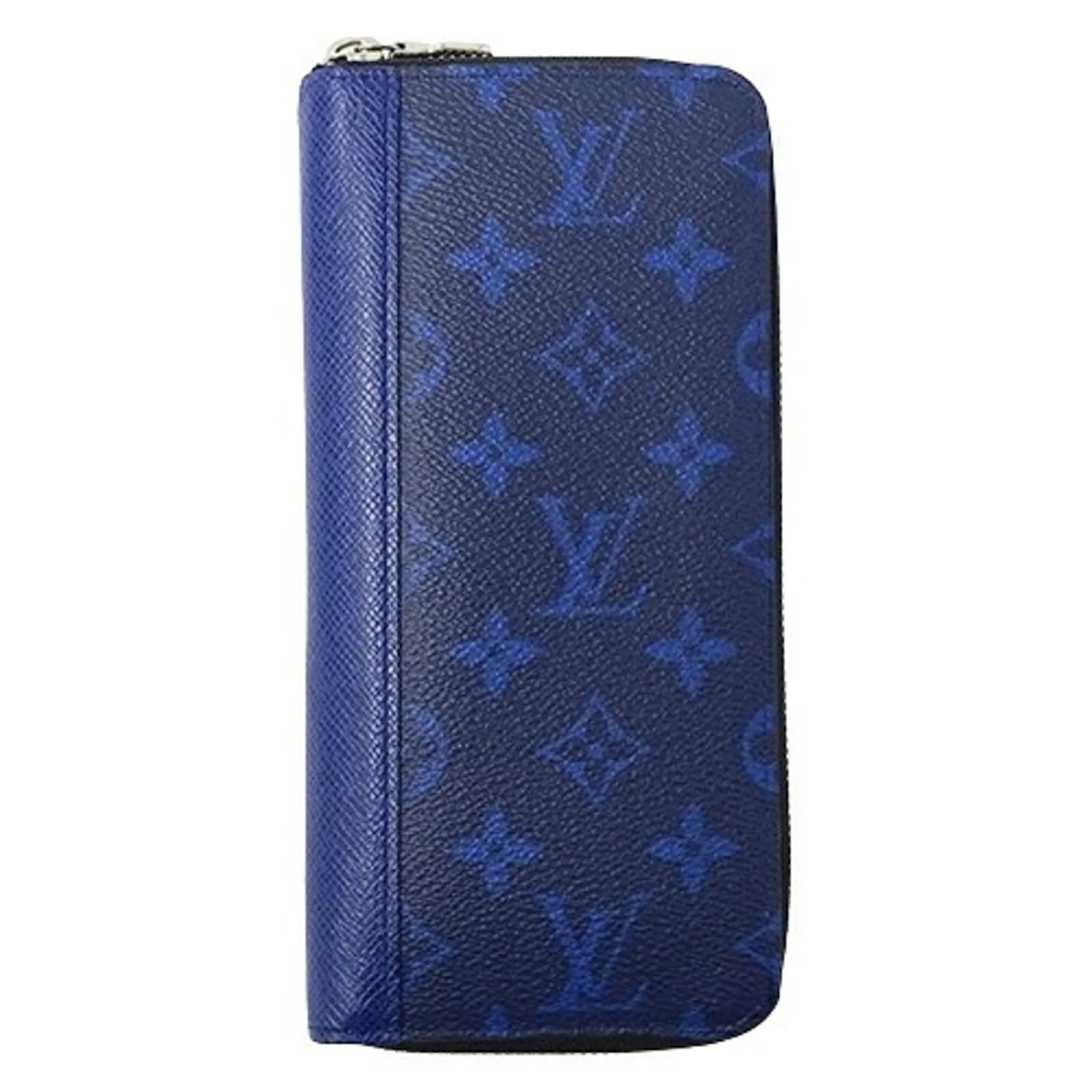 Louis Vuitton Cobalt Taigarama Long Wallet Blue Leather ref.1640299 ...