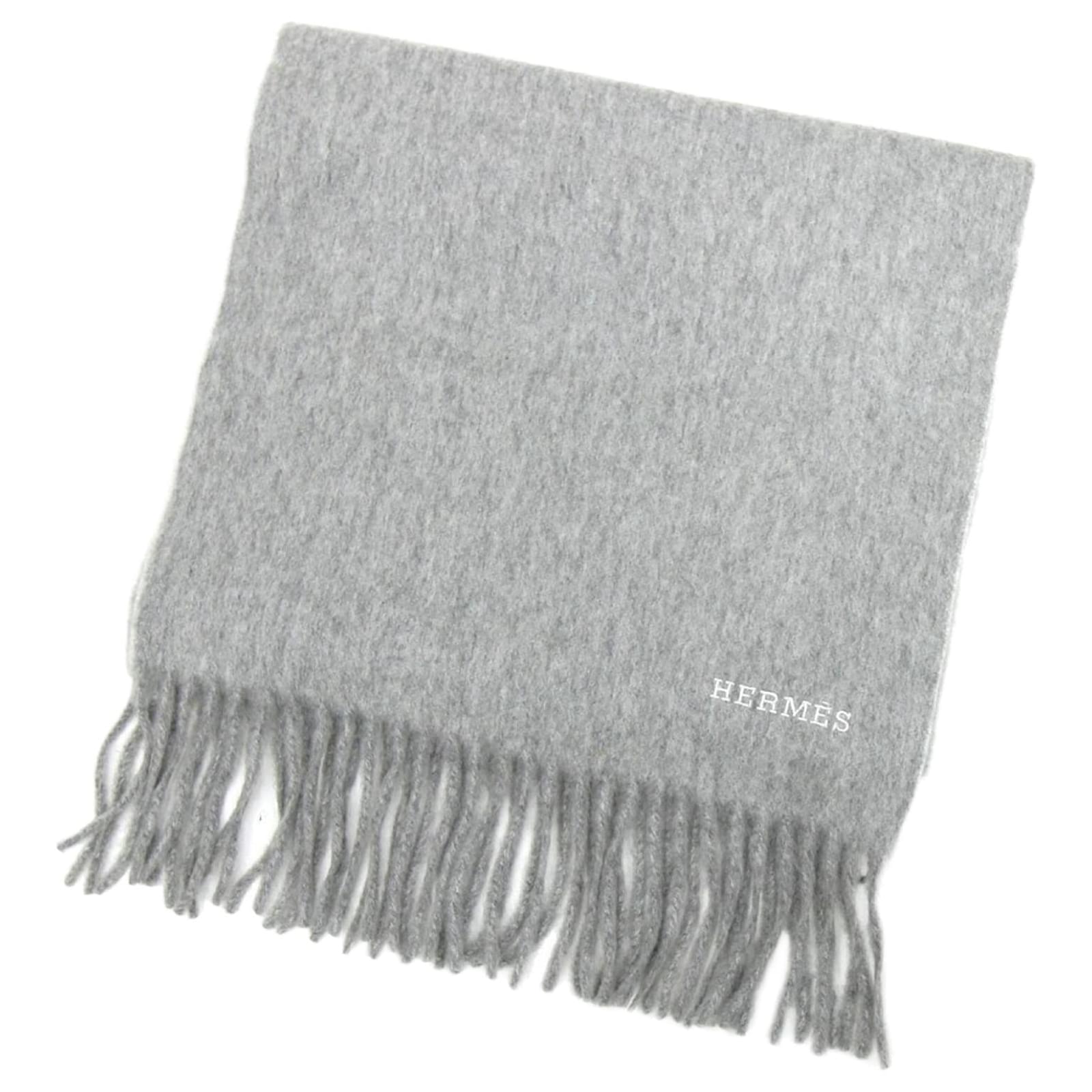 Hermès Hermes Gray Cashmere Stole Brown ref.1640433 - Joli Closet