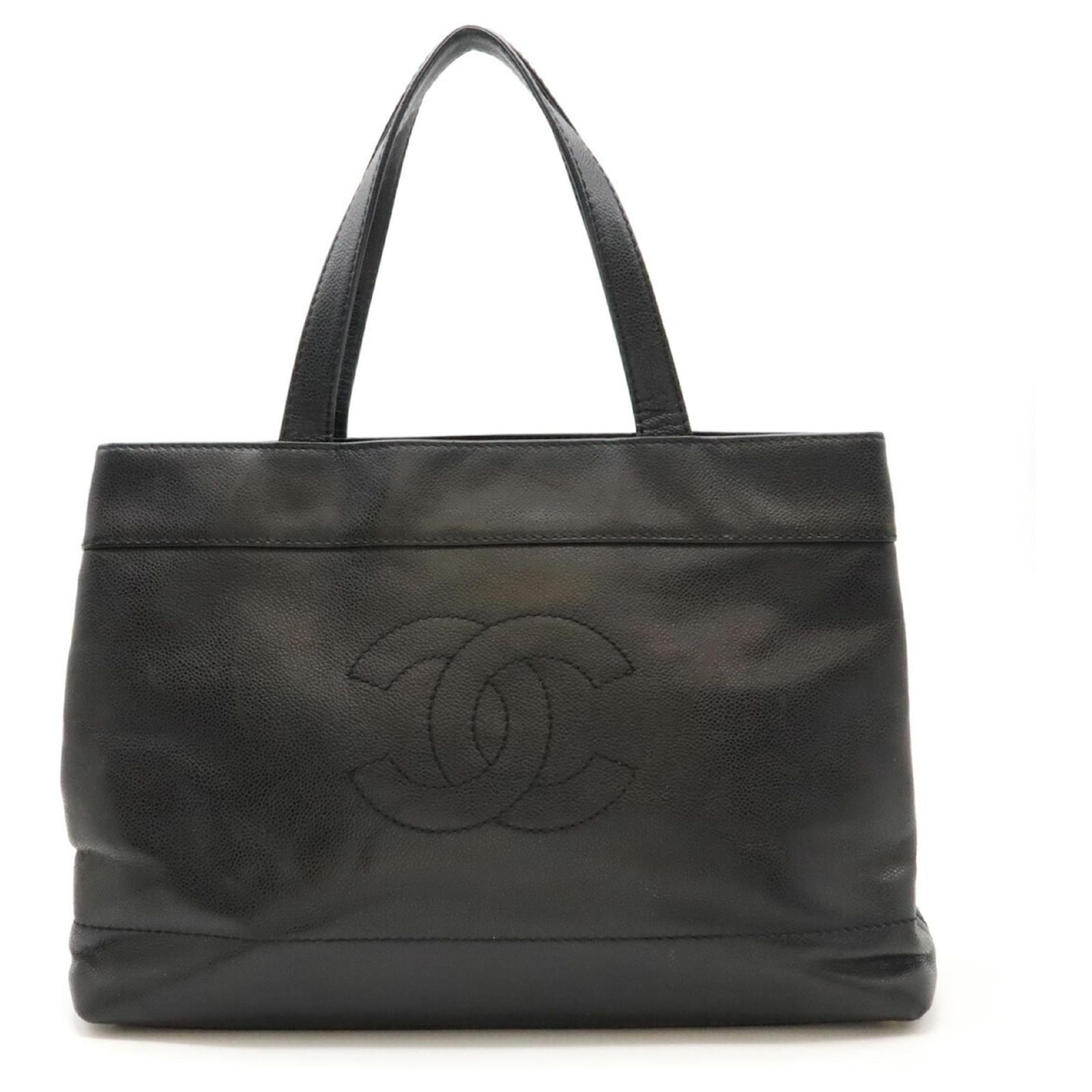 Chanel Coco Mark Tote Bag in Black Caviar Leather ref.1640833 - Joli Closet