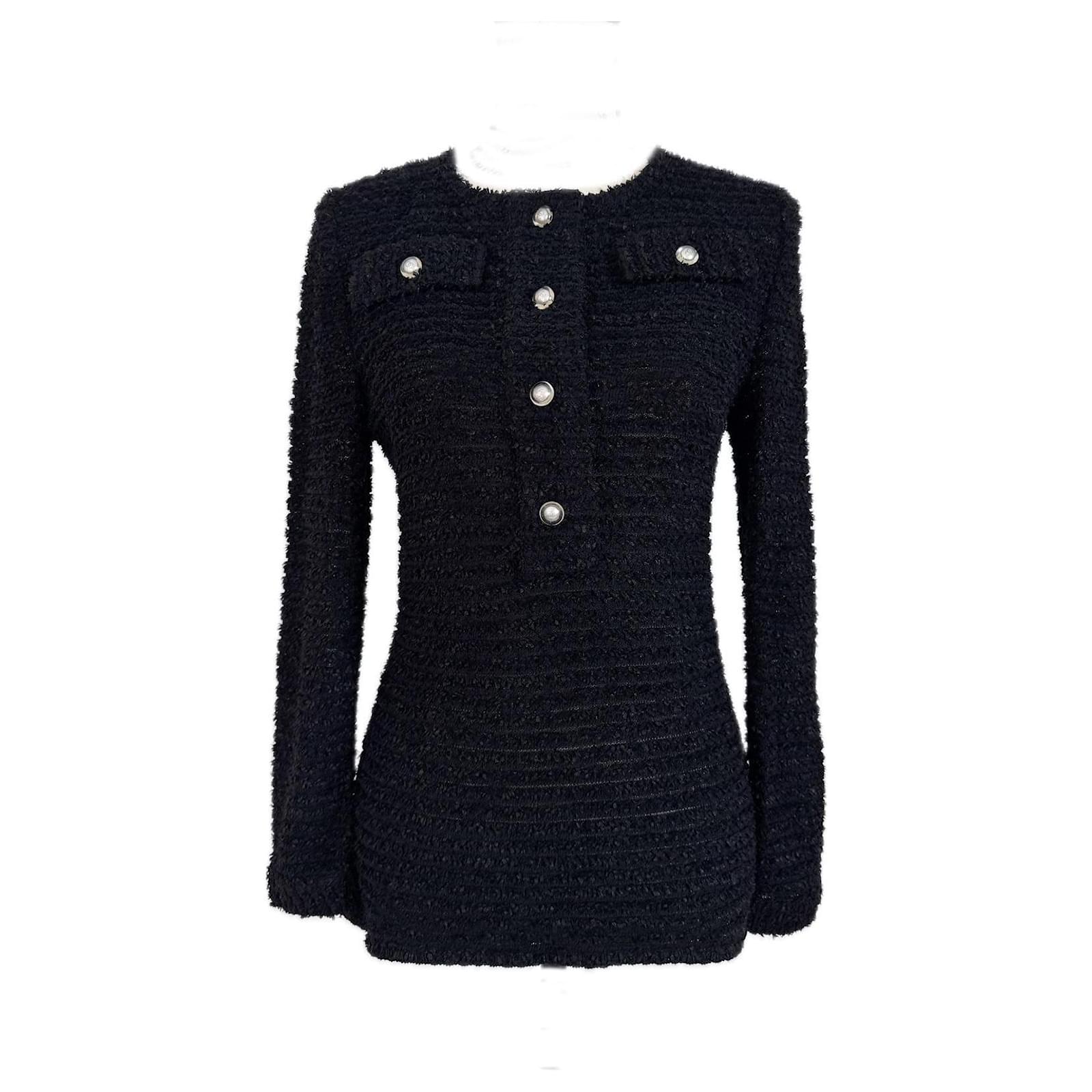 Chanel Paris / Seoul Black Tweed Jumper ref.1641366 - Joli Closet