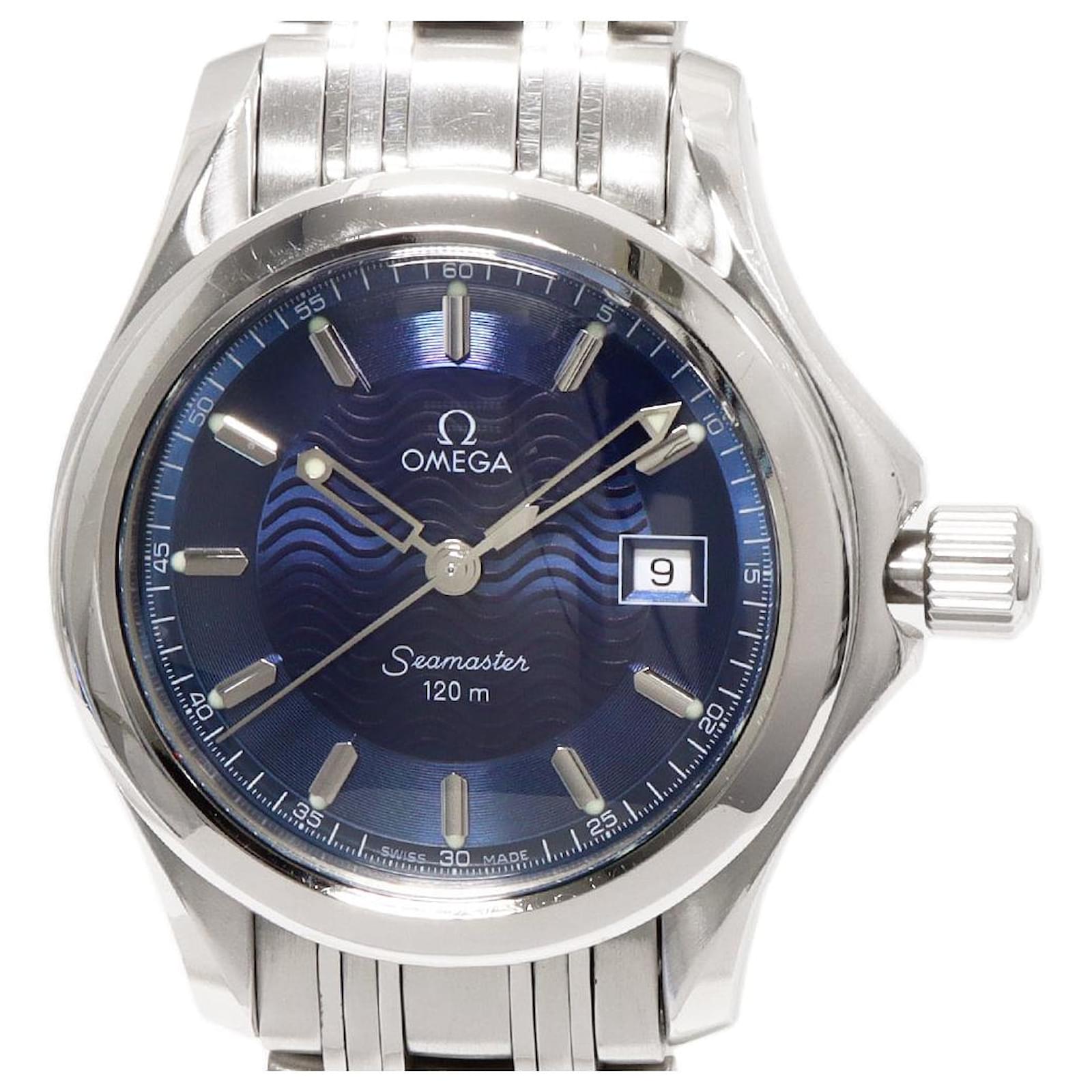 Omega Blue Dial Seamaster Watch 2571.81 Metal ref.1646676 - Joli Closet