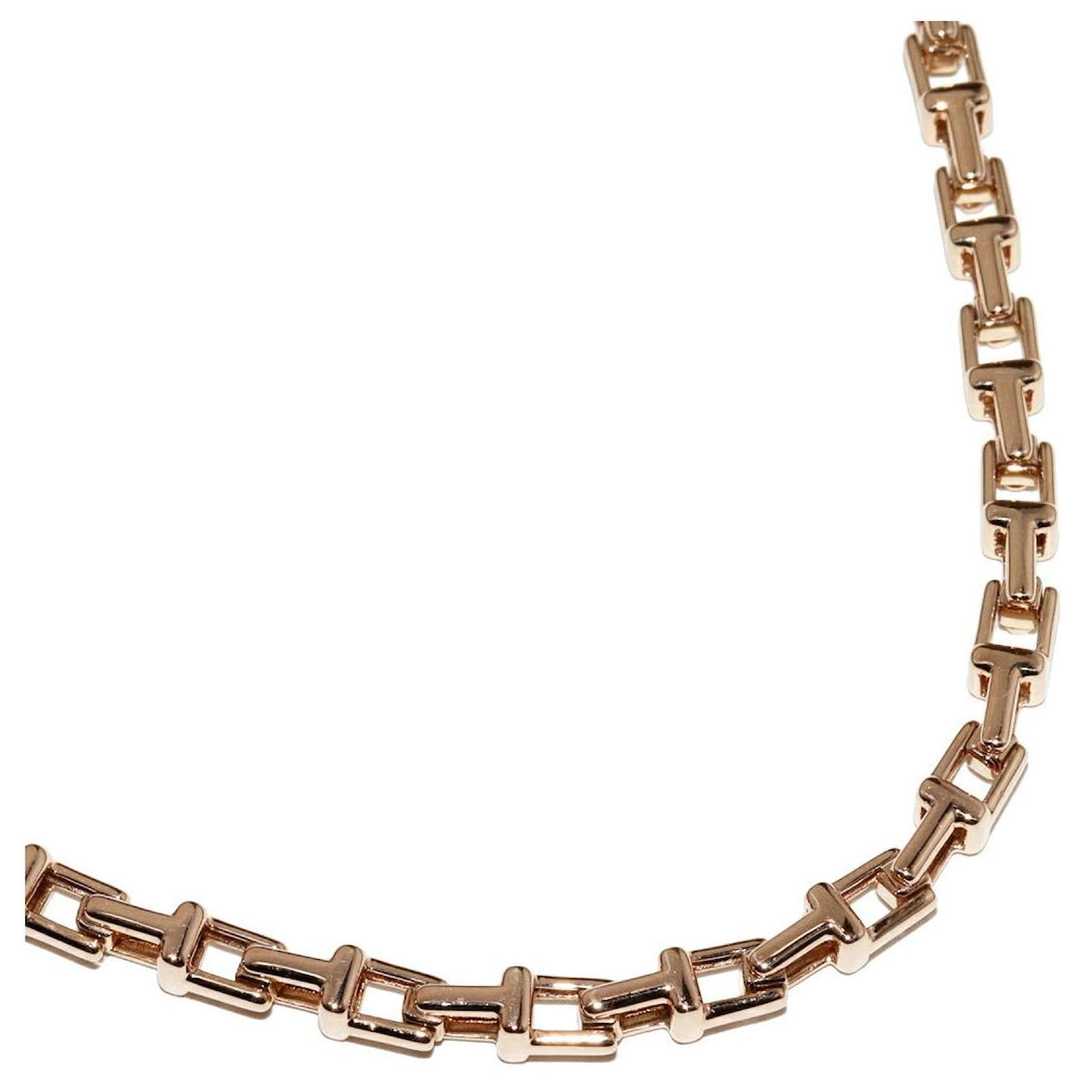 Collar de cadena K18PG Tiffany & Co Dorado Metal ref.1647768 - Joli Closet