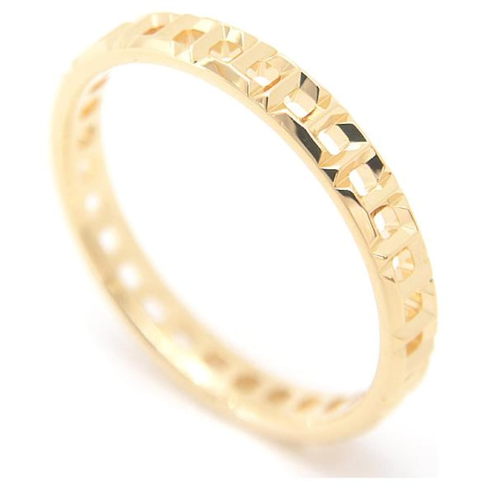 Tiffany Co T True Narrow Ring 750YG Gelbgold 23.5