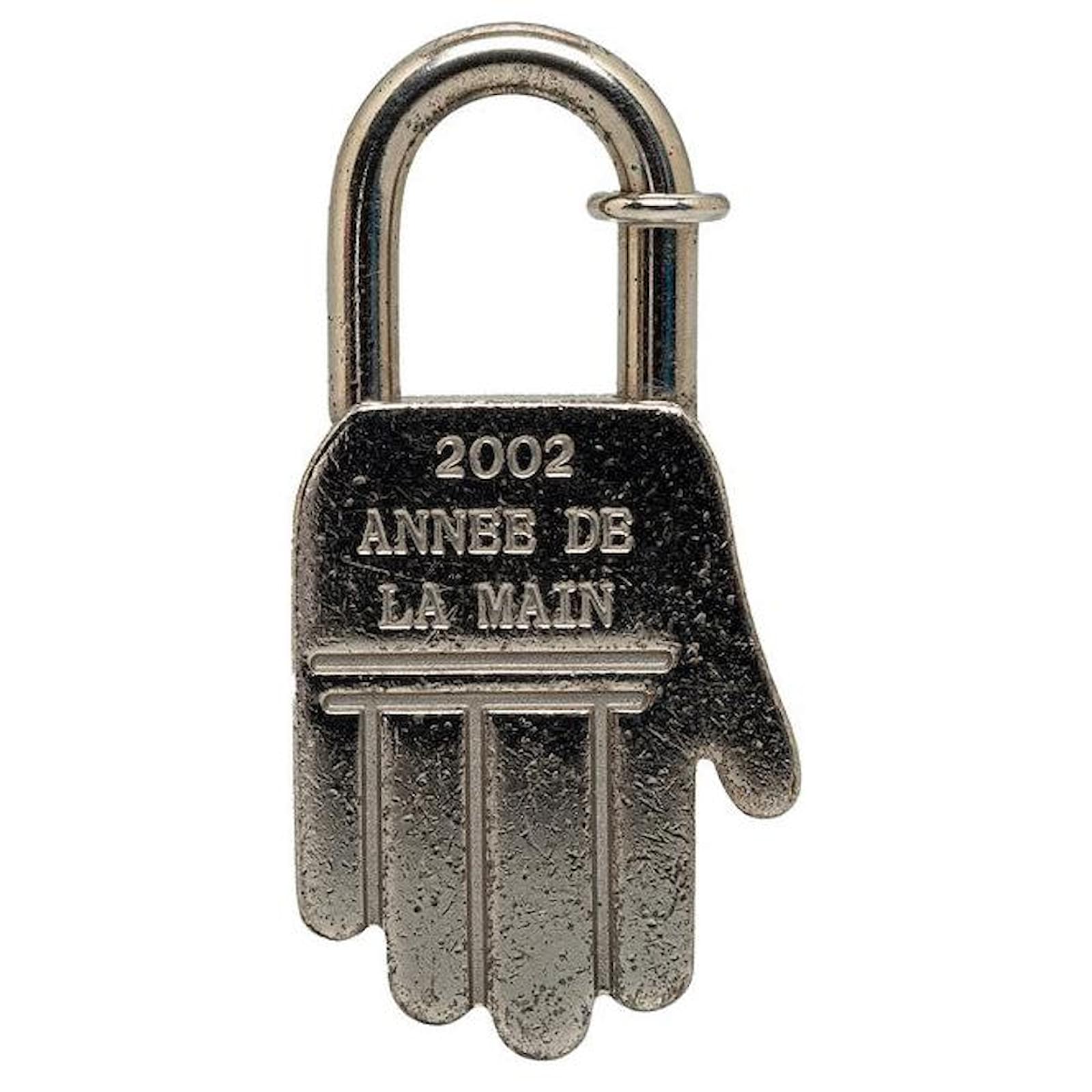 Hermès Hermes Hand Metal Padlock Limited Silvery ref.JC1652791 (Sold ...