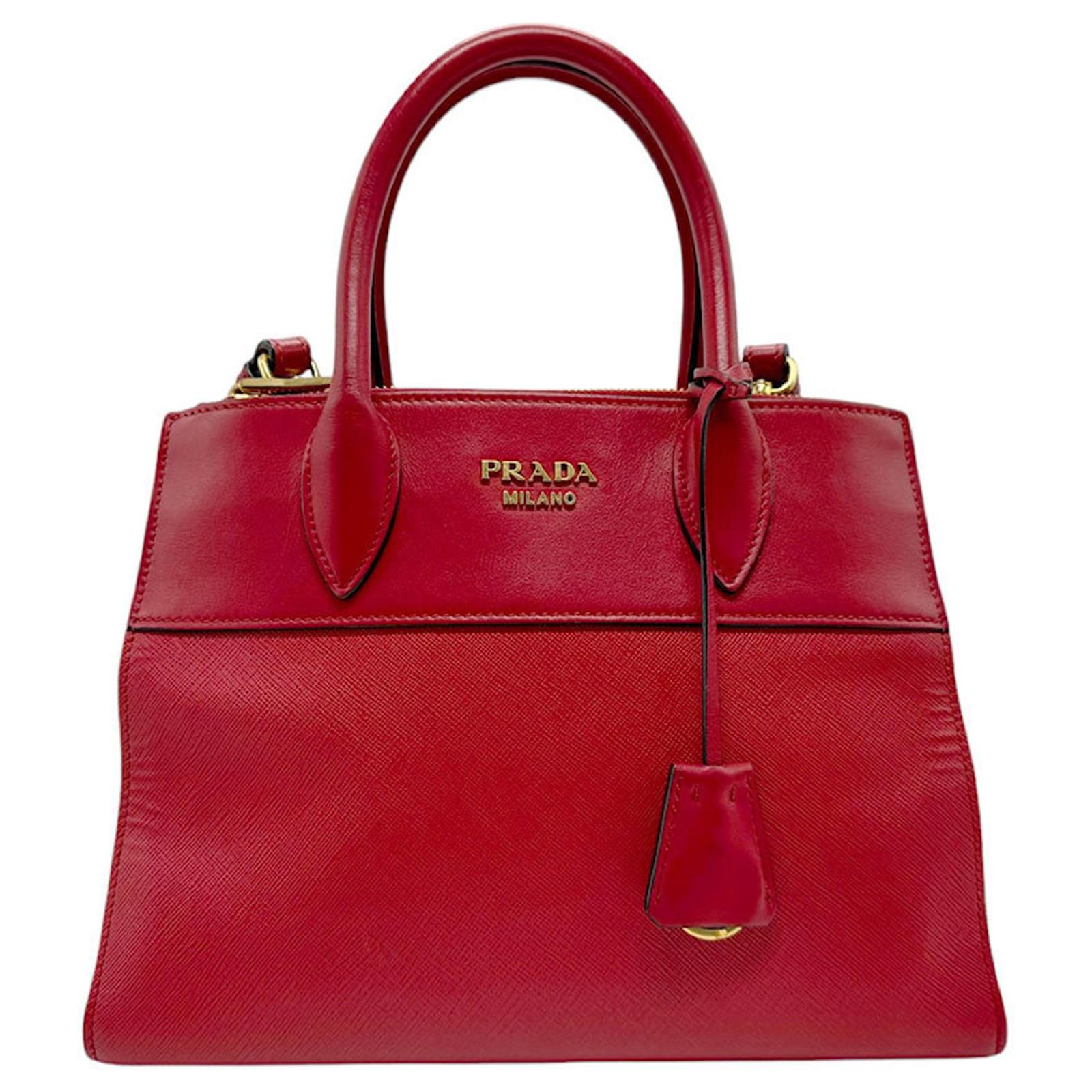 Prada Red Leather Handbag (Sold) - Joli Closet