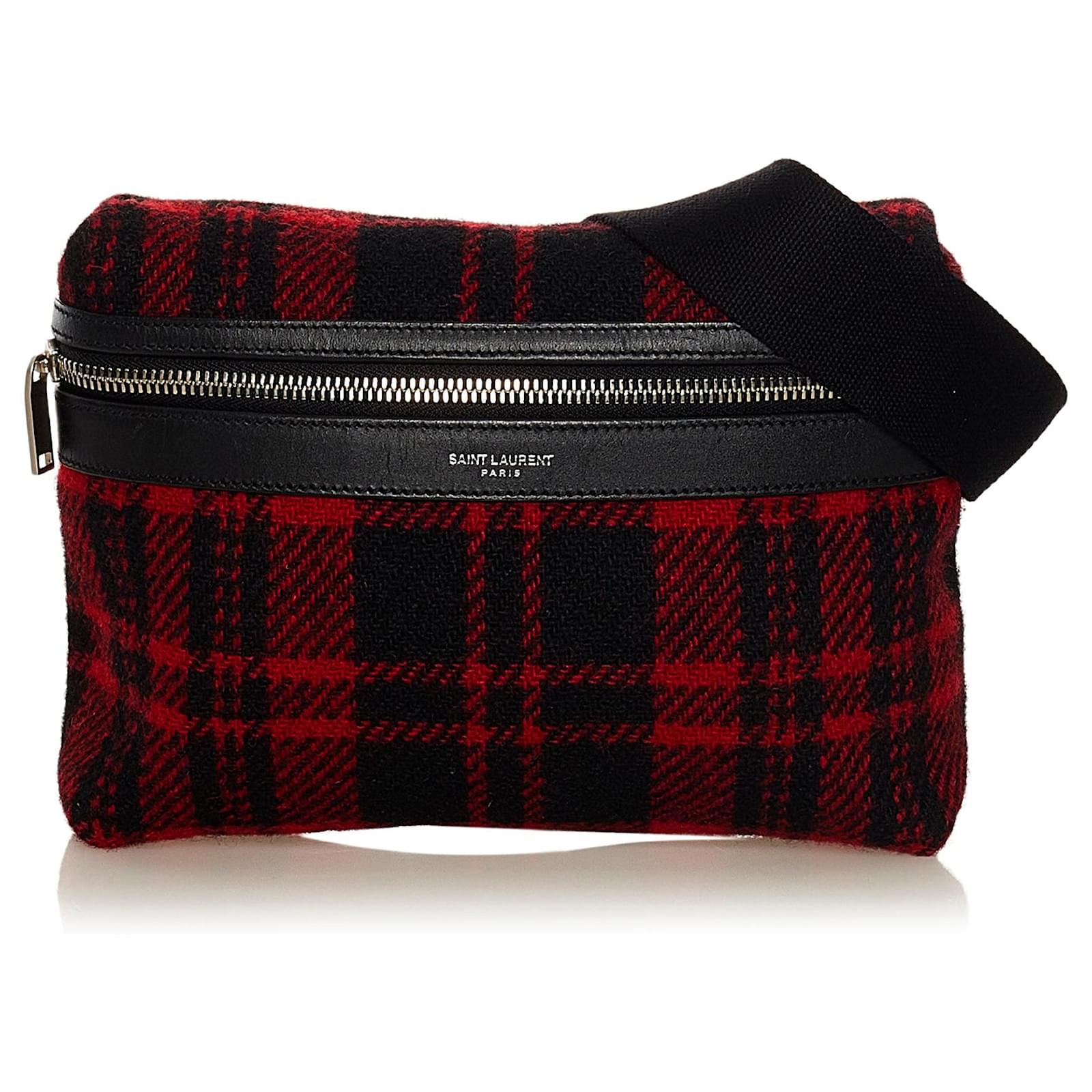 Red Saint Laurent Wool Belt Bag ref.1663849 - Joli Closet