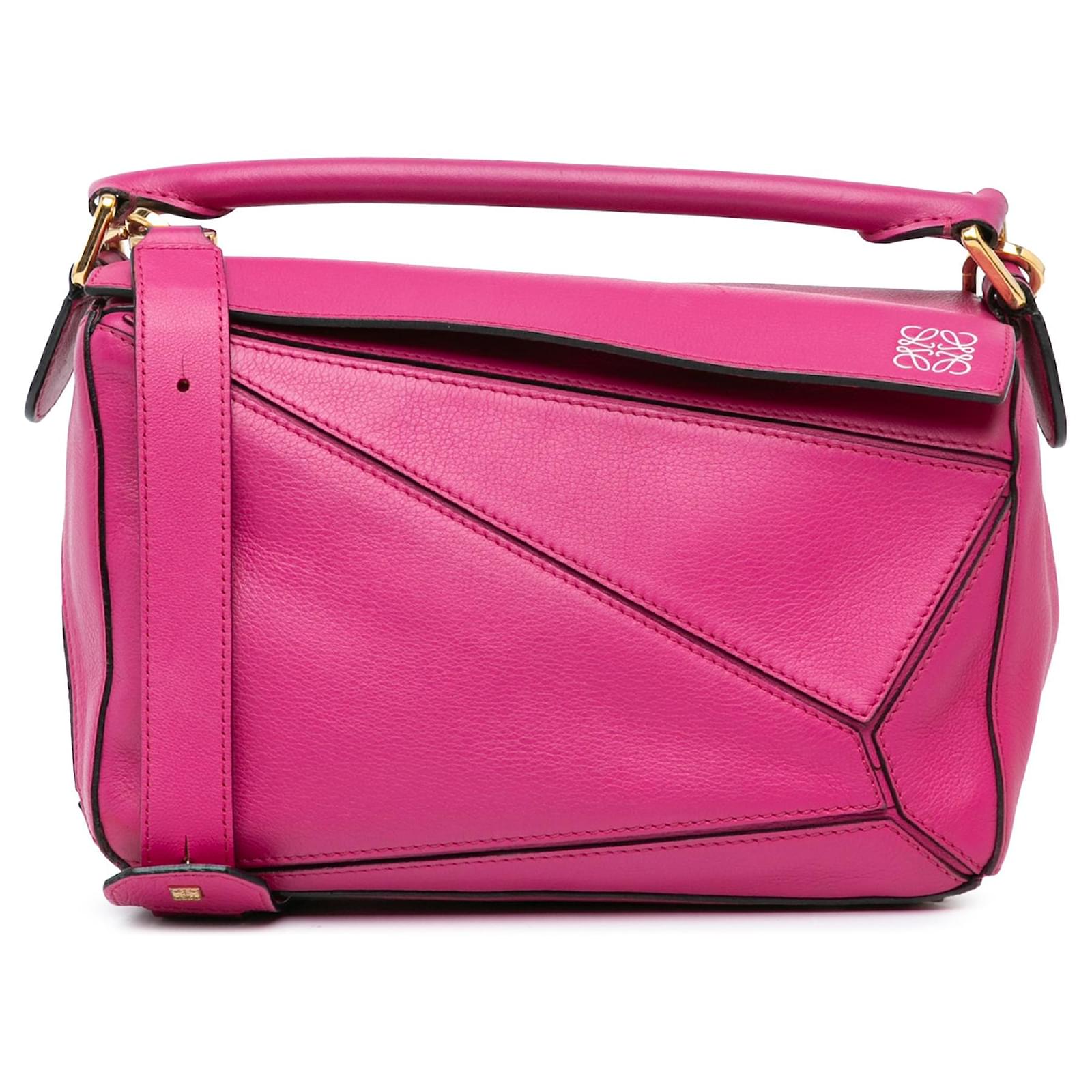 Pink LOEWE Small Puzzle Bag Satchel Leather ref.1664017 - Joli Closet