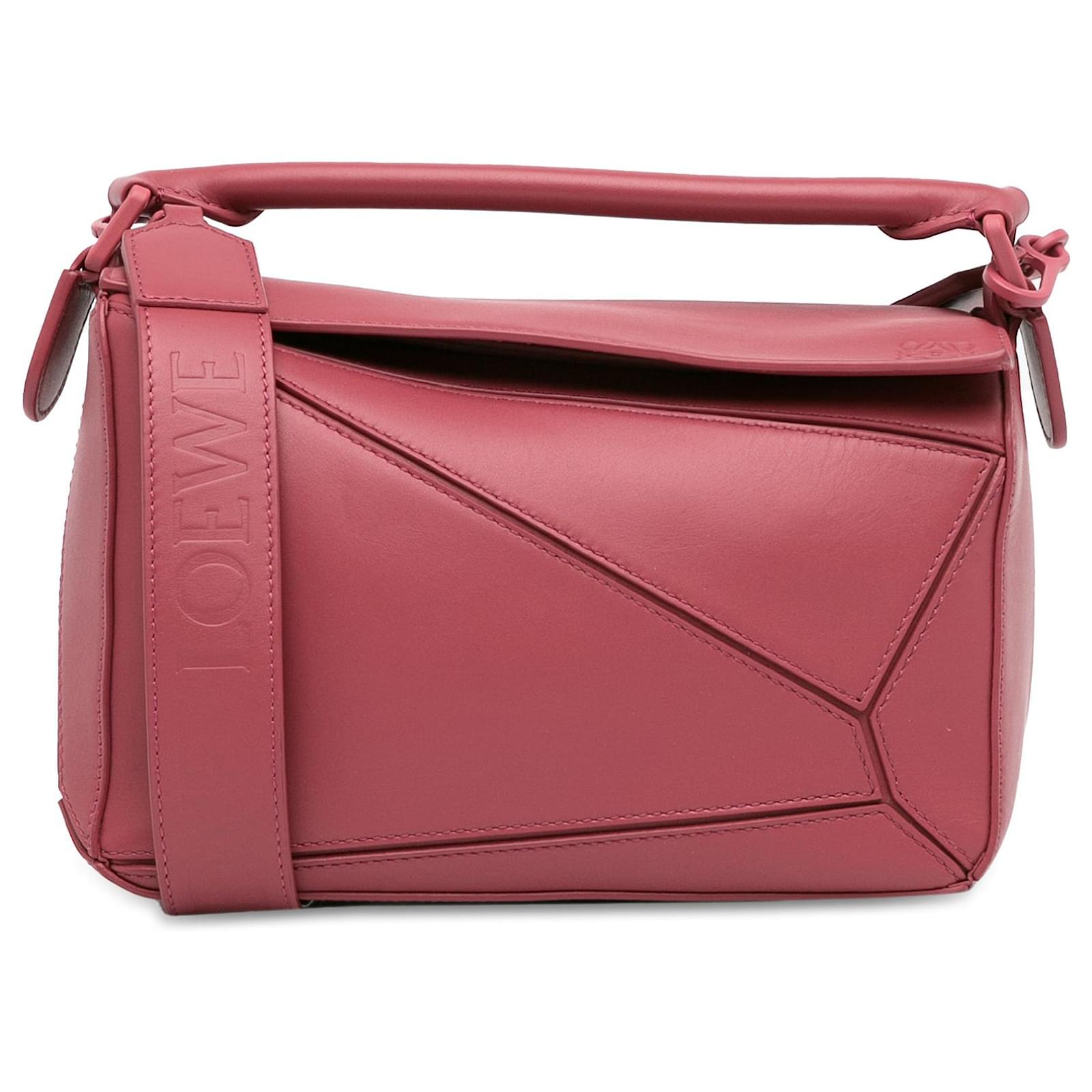 Pink LOEWE Small Puzzle Bag Satchel Leather ref.1664099 - Joli Closet