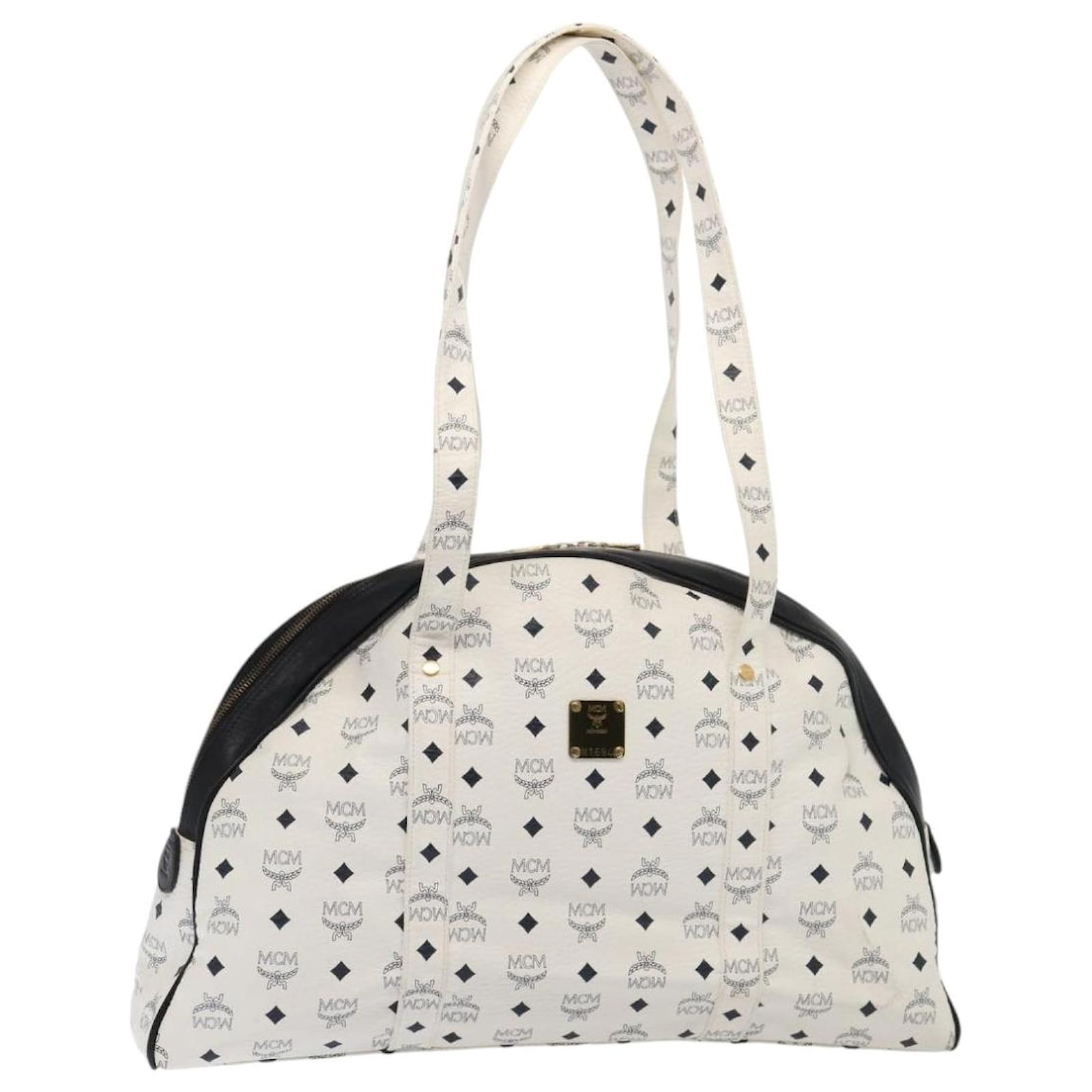 MCM Visetos White Cloth ref.1665166 - Joli Closet