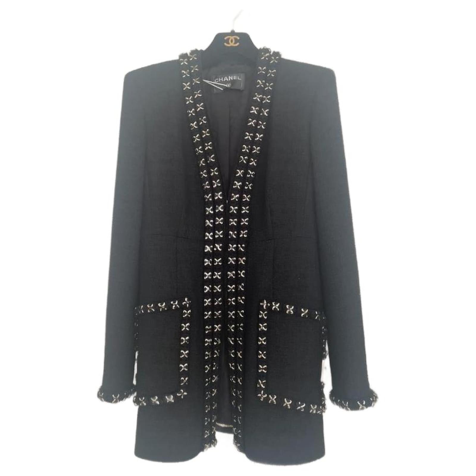 2017 Chanel runway Jacket Black Wool ref.1666037 - Joli Closet