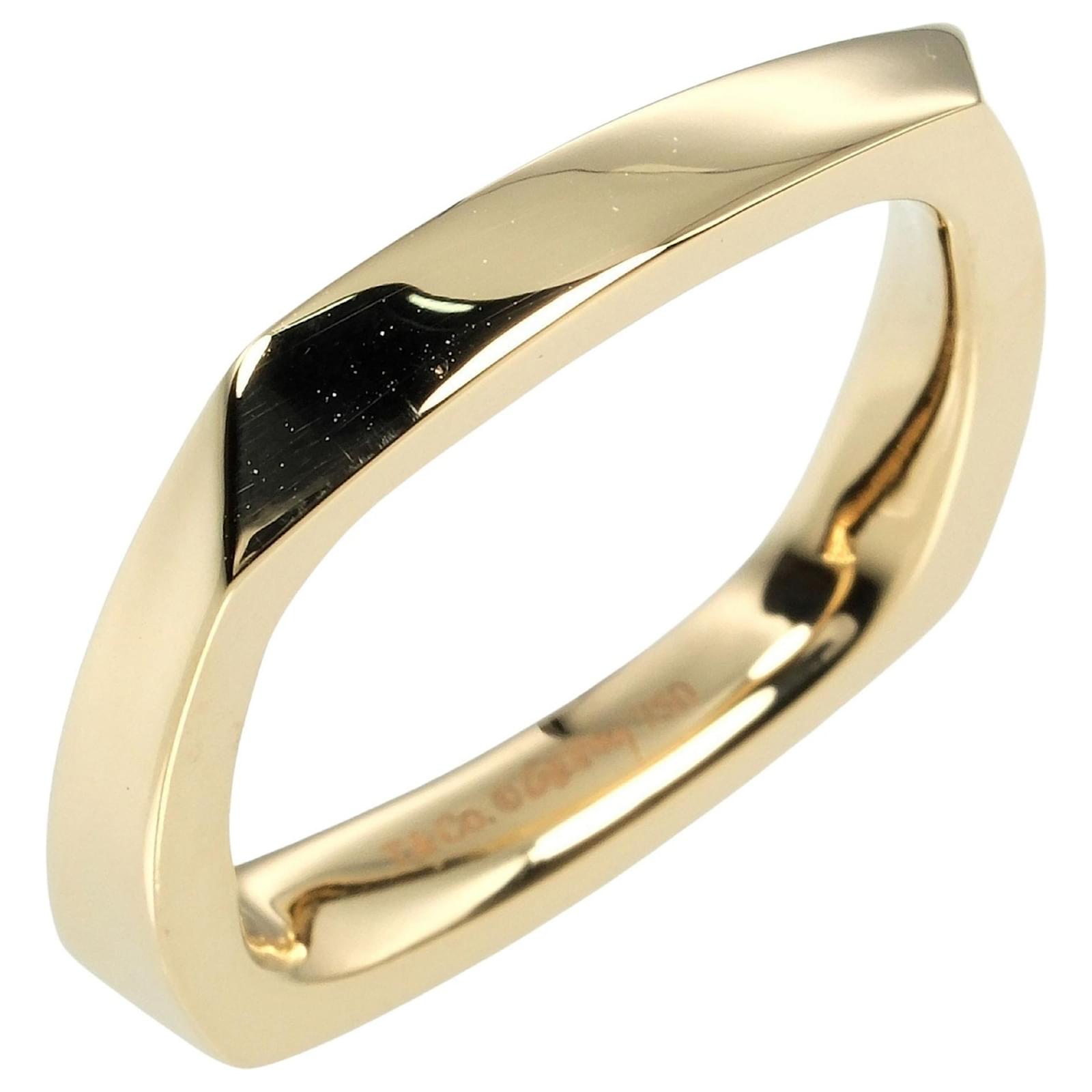 Tiffany & Co. Torque Narrow Band Ring Golden Yellow gold ref.1666559 ...