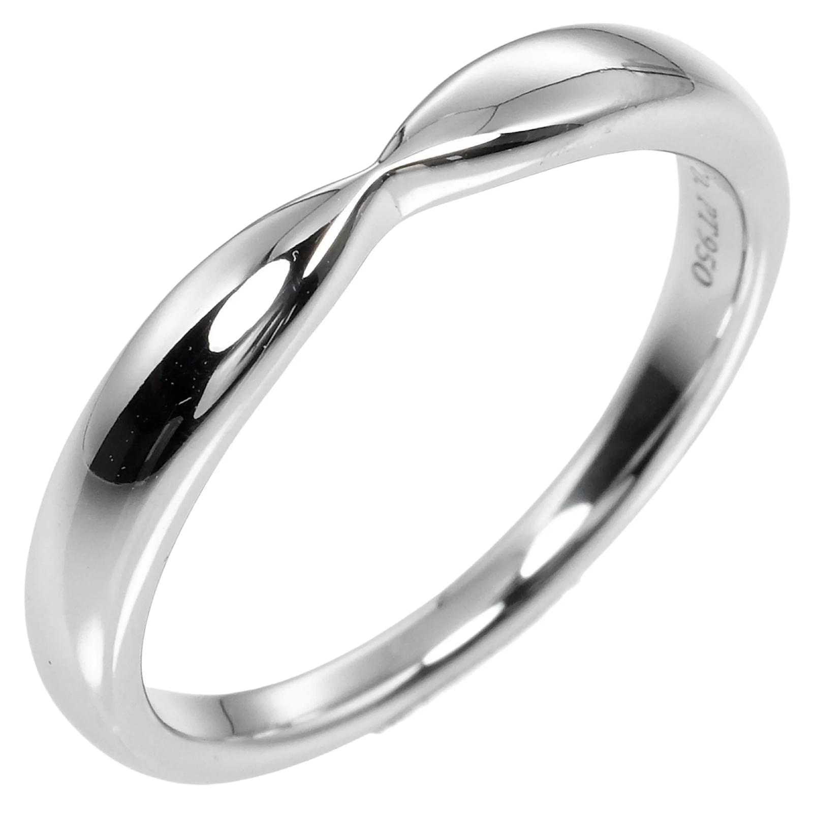 Tiffany & Co. Harmony Platinum Band Ring ref.1666781 - Joli Closet