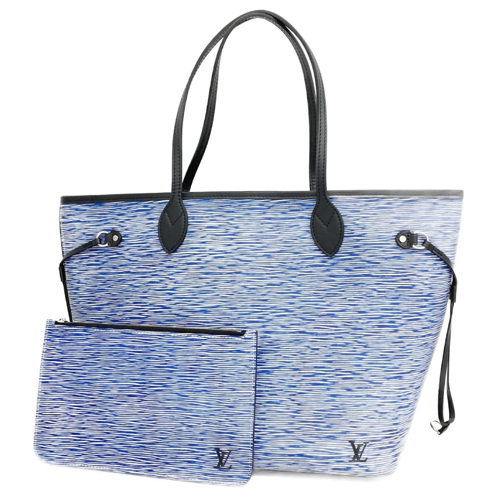 Louis Vuitton Epi Denim Neverfull MM Tote Bag Blue ref.1666877 - Joli ...
