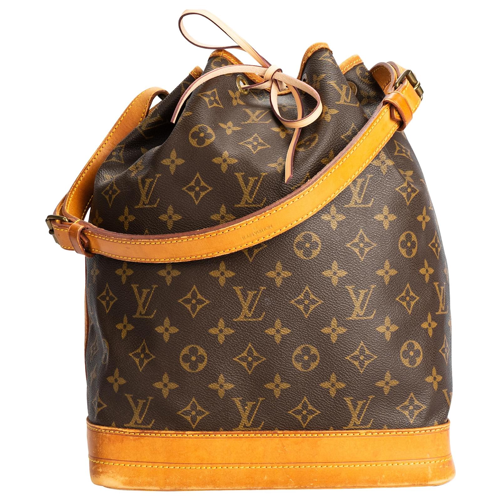 Louis Vuitton Canvas Monogram Sac Noe Grande Brown Leather ref.1669252 ...