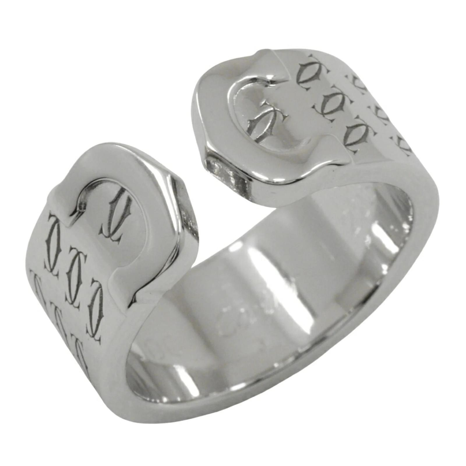 Cartier C2 Happy Birthday Ring White gold ref.1673559 - Joli Closet