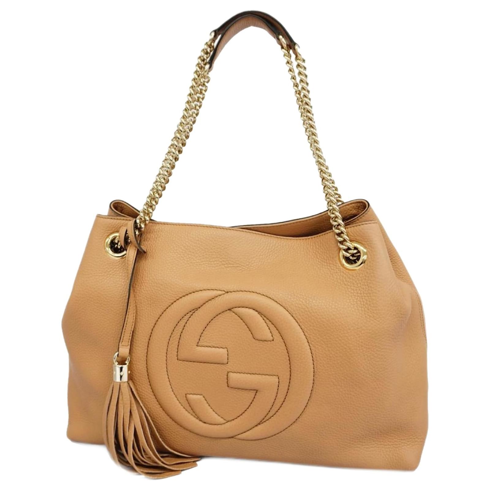 Gucci Shoulder Bag Soho 536196 Beige Leather ref.1674983 - Joli Closet
