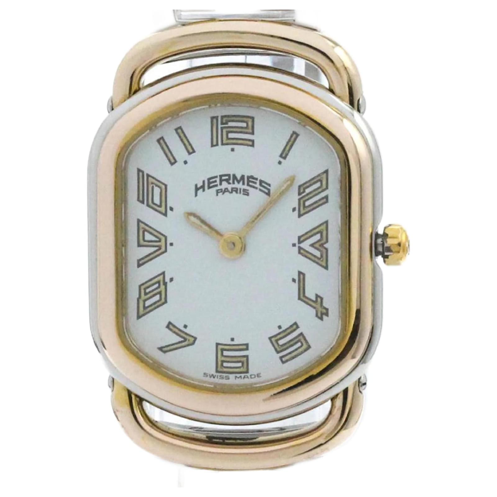 Hermès Hermes Rallye Gold Plated Steel Quartz Ladies Watch RA1.240 ref ...