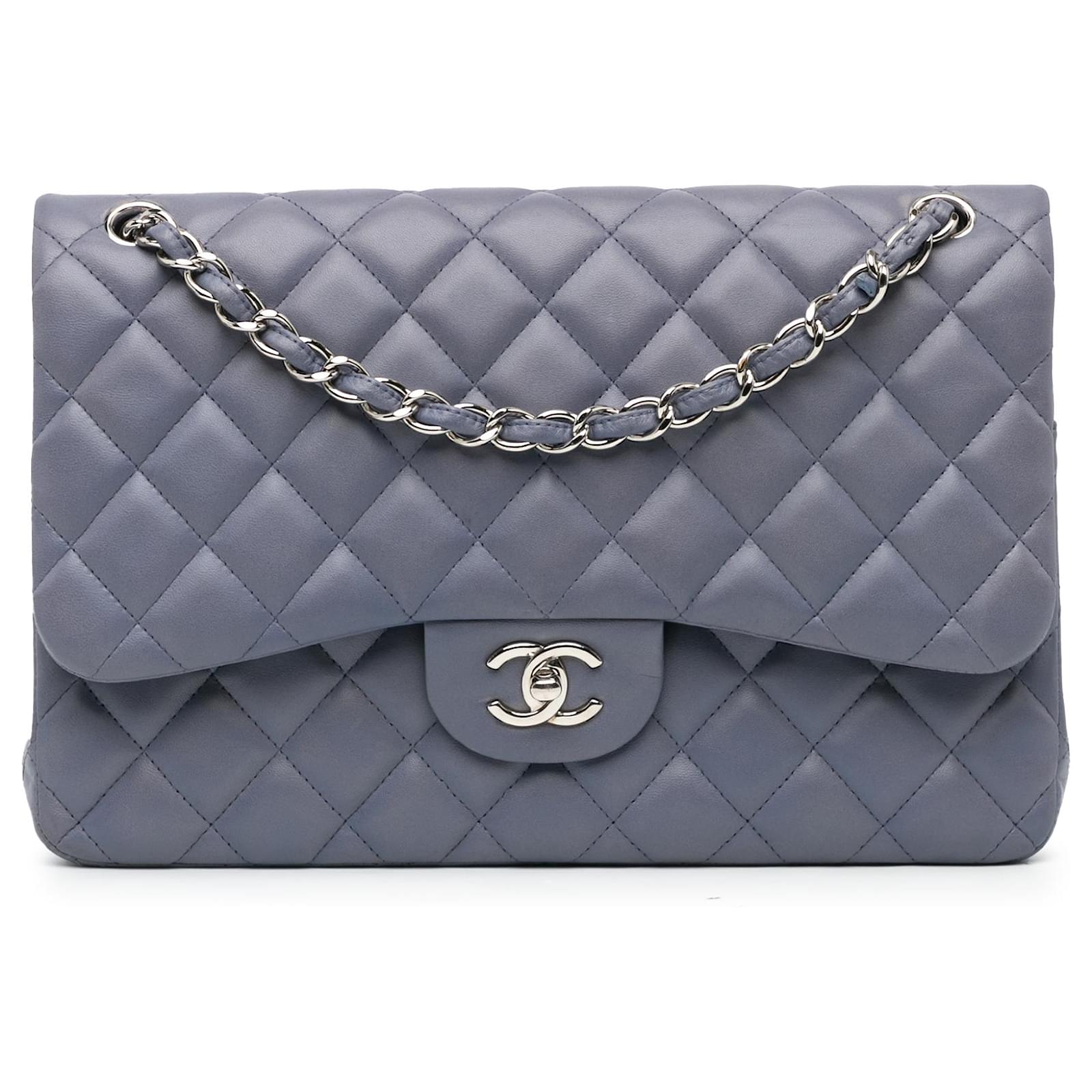 Chanel Purple Jumbo Classic Lambskin Double Flap Leather ref.1676076 ...
