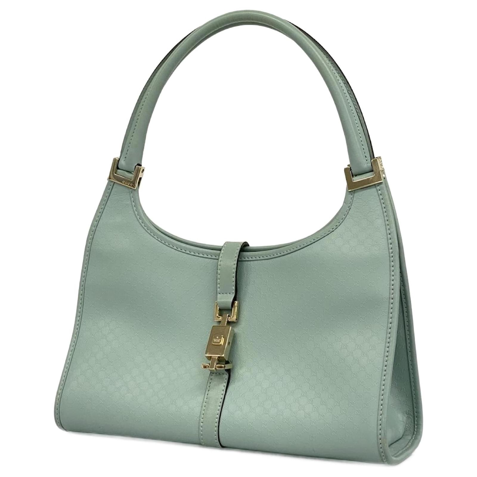 Gucci Handbag Jackie Micro GG Light blue Leather ref.1677476 - Joli Closet