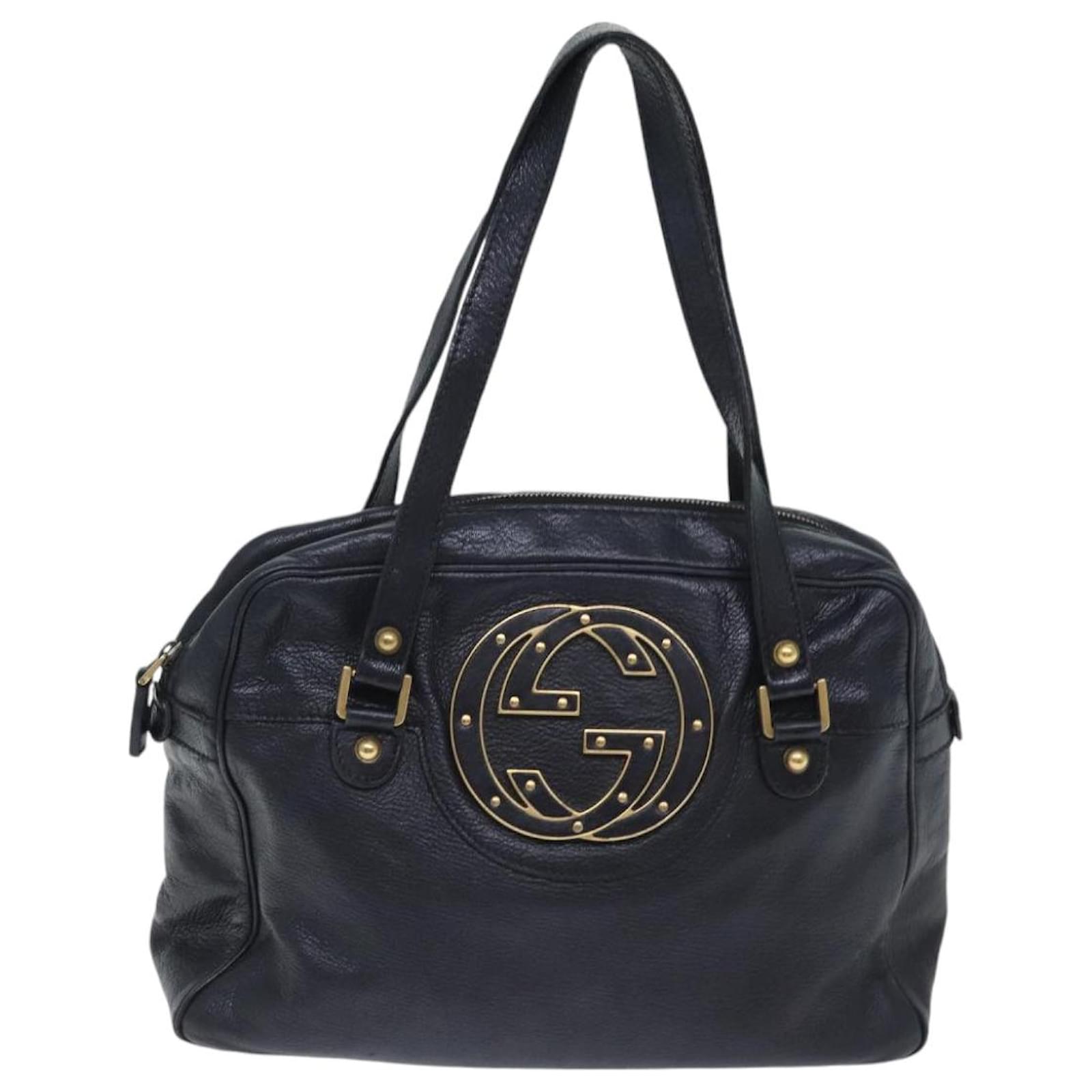 Gucci Interlocking G Black Leather ref.JC1677660 (Sold) - Joli Closet