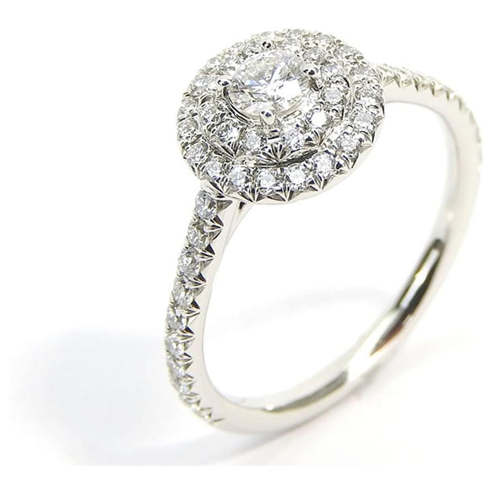 Anello in diamante Tiffany Co Soleste Pt950 in platino